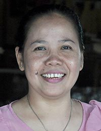 Handcrafted Javanese Style Wood Batik Mask - Petruk | NOVICA