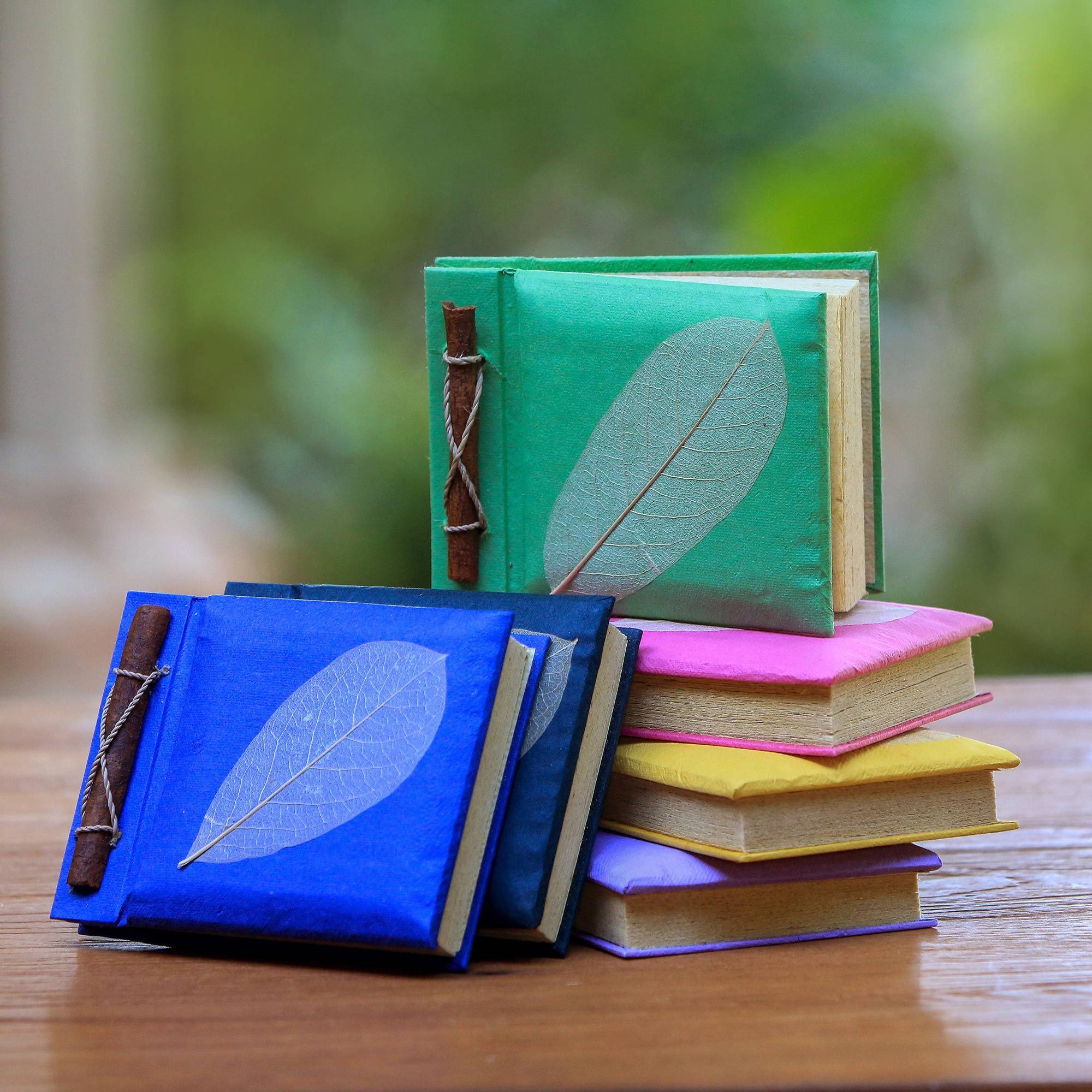 UNICEF Market | Natural Fiber Notebooks (Set of 6) - Nature's Gift