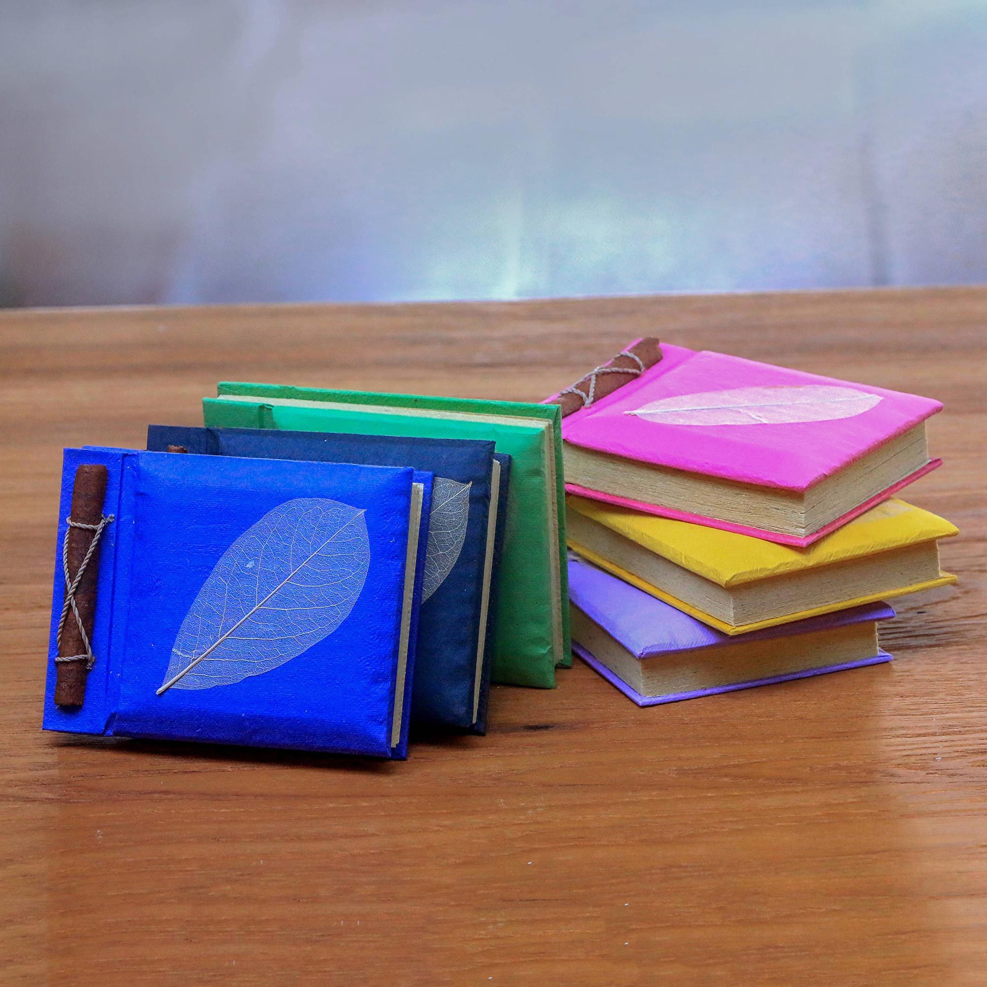 UNICEF Market | Natural Fiber Notebooks (Set of 6) - Nature's Gift