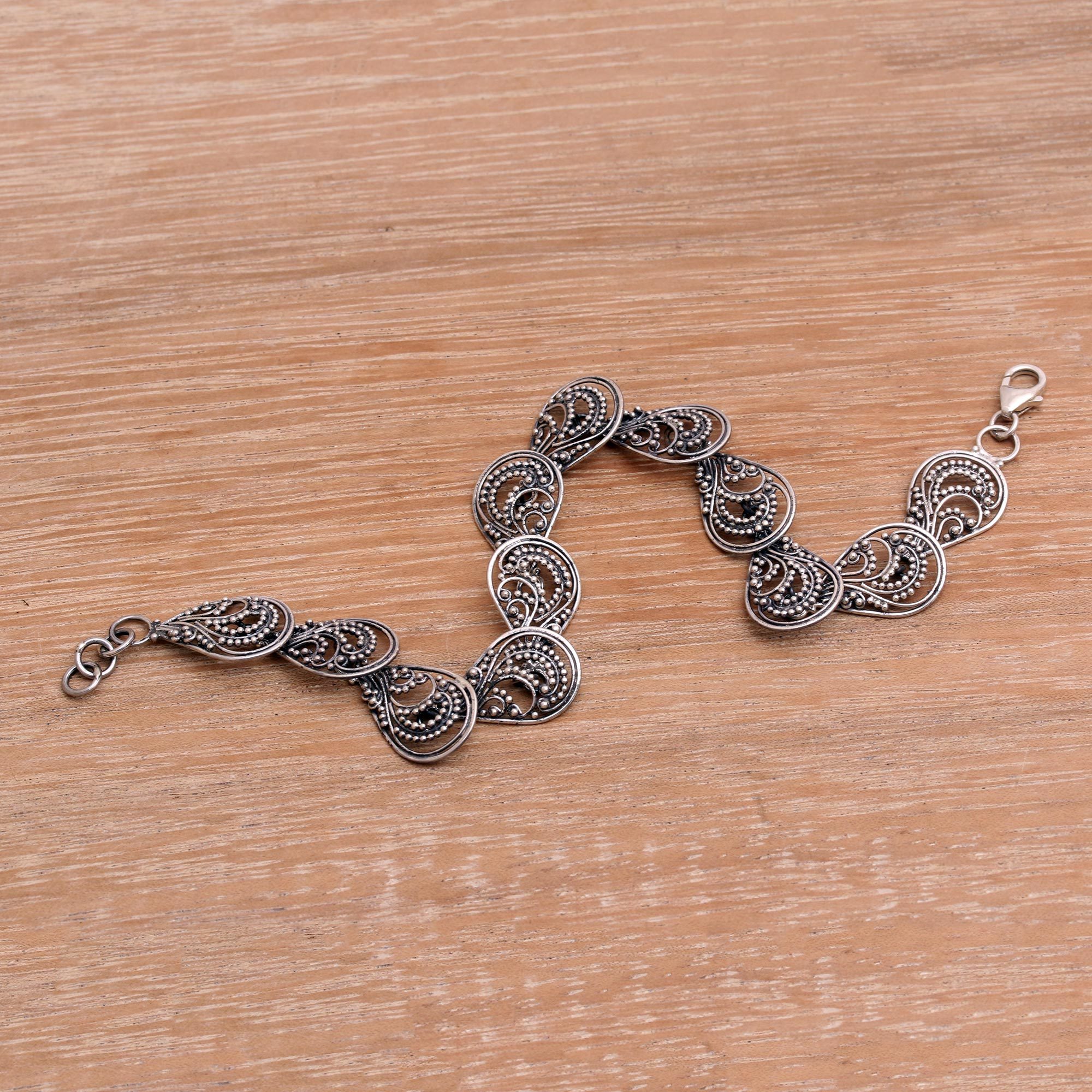 UNICEF Market | Handmade Indonnesian Lacy Sterling Silver Chain ...