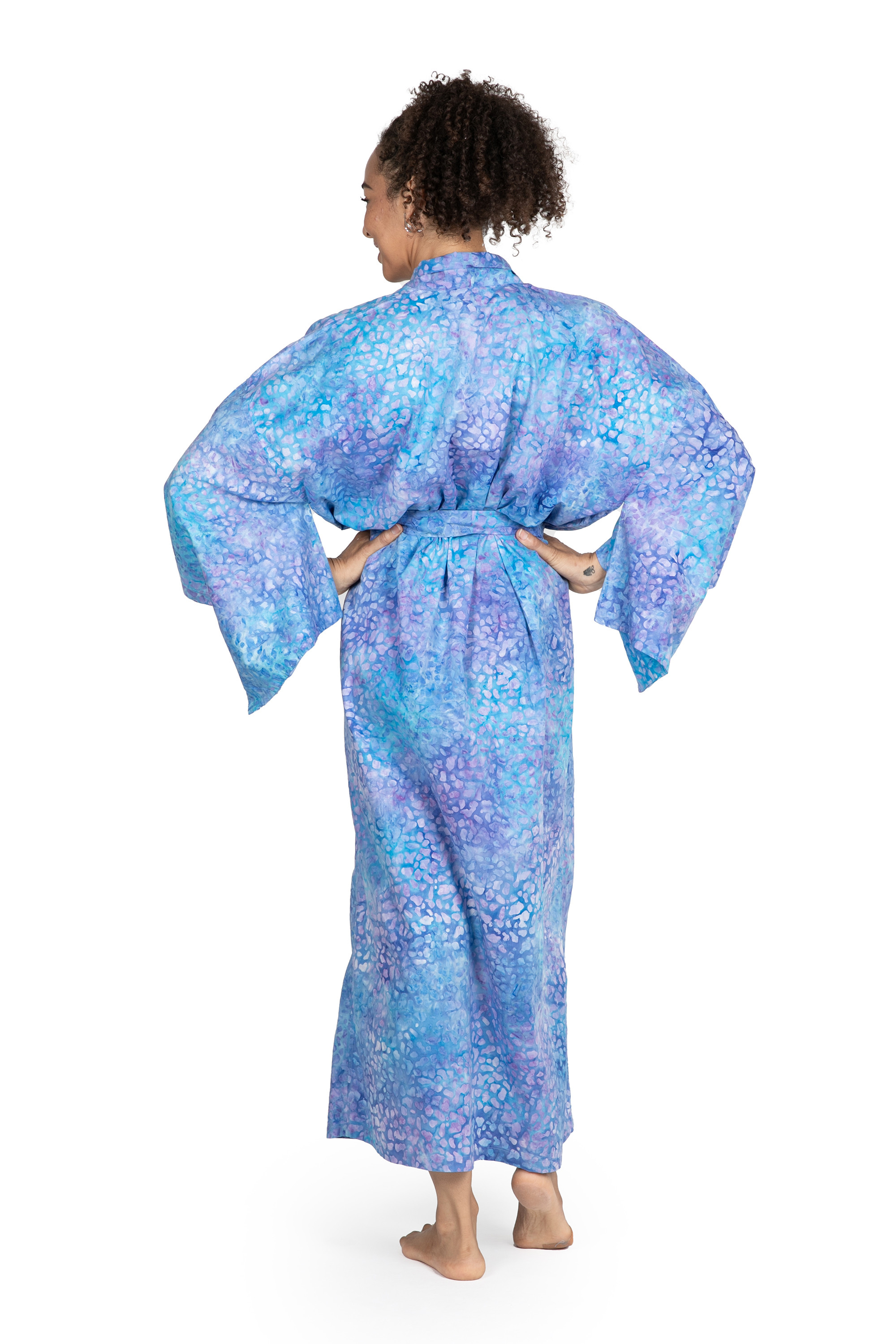 UNICEF Market | Women's Batik Cotton Robe - Rushing River
