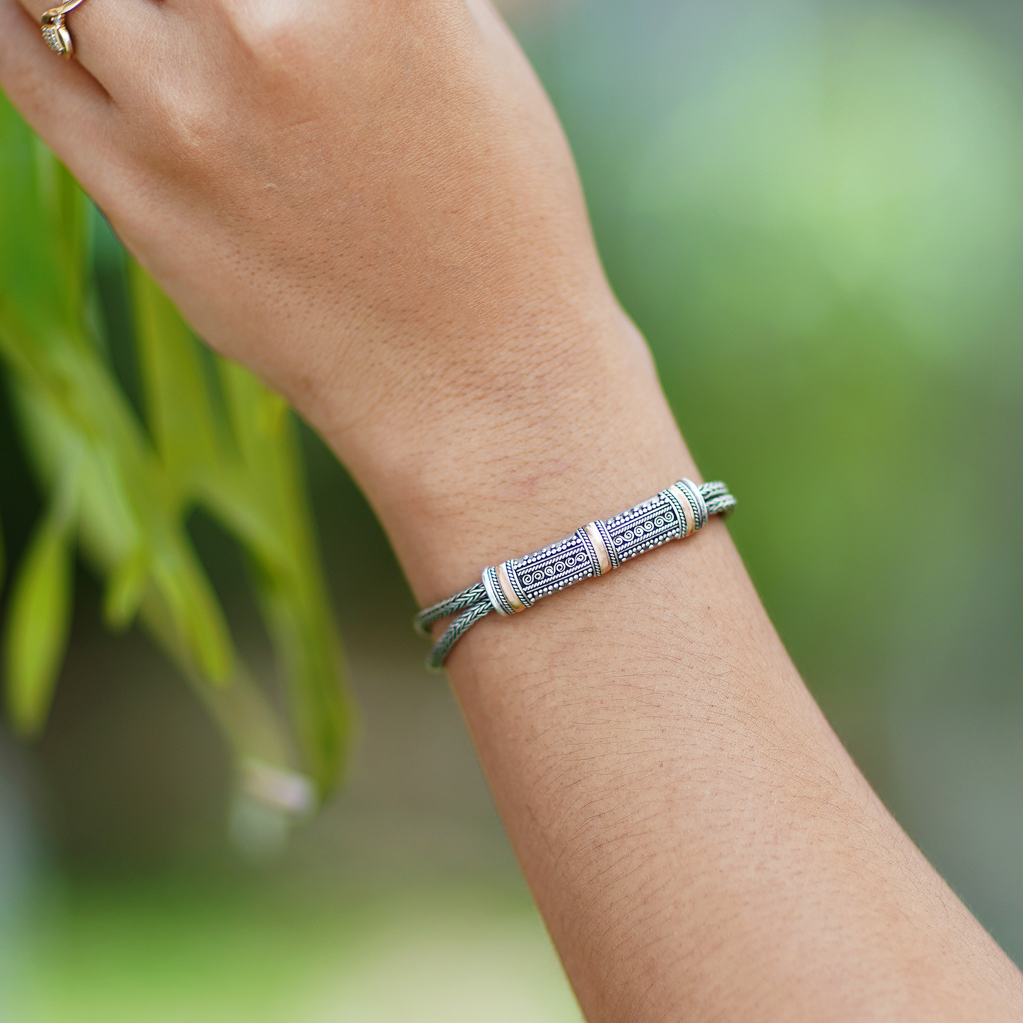 UNICEF Market | Sterling Silver and 18k Gold Plated Bracelet - Wishes