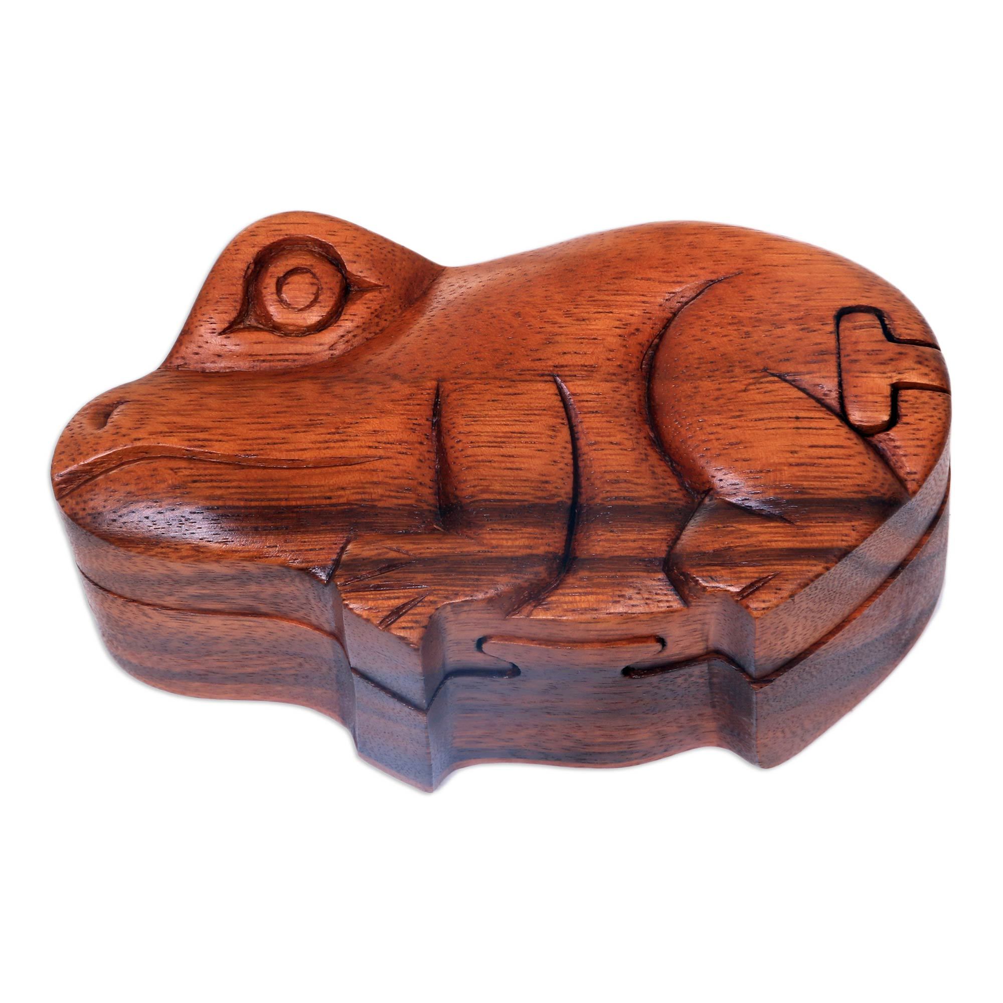 UNICEF Market | Handcrafted Wooden Frog Puzzle Box from Bali ...