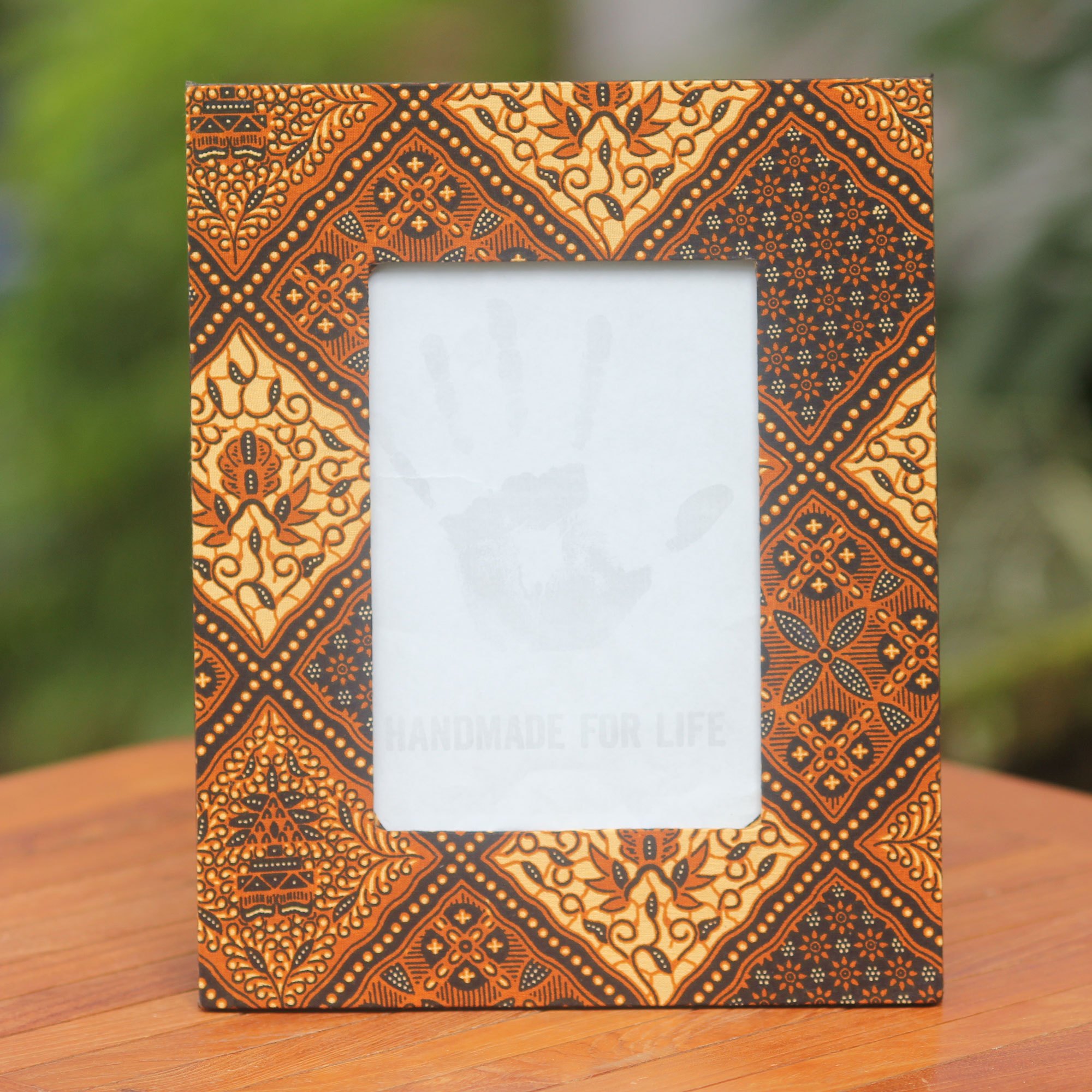 Cotton Batik Handcrafted Photo Frame - Jogjakarta Medley | NOVICA
