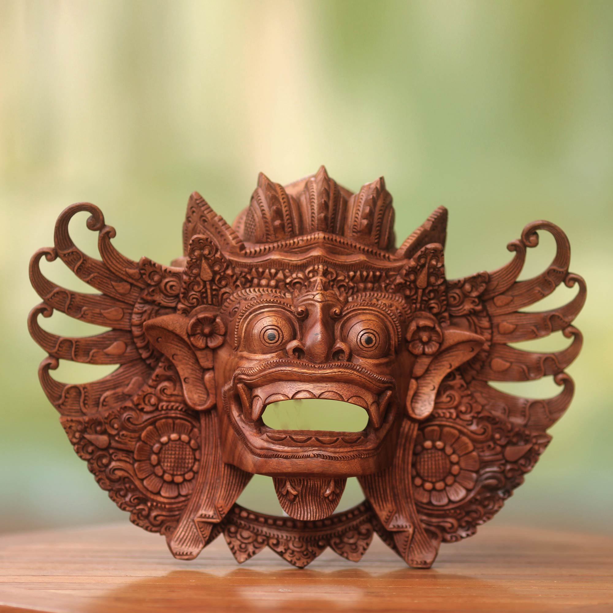 Balinese Dance Mask - Lion Barong | NOVICA