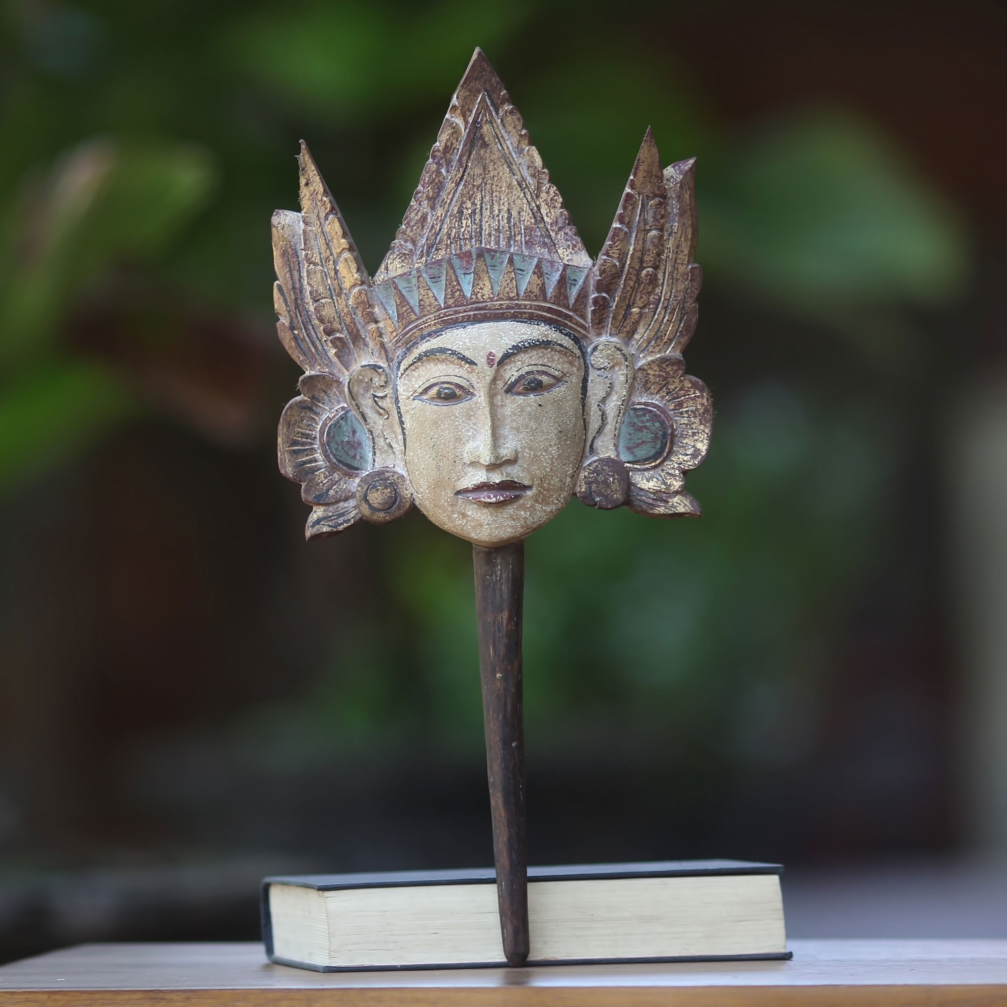 Fair Trade Handmade Decorative Mask of Bali Dancer - Balinese Warrior ...