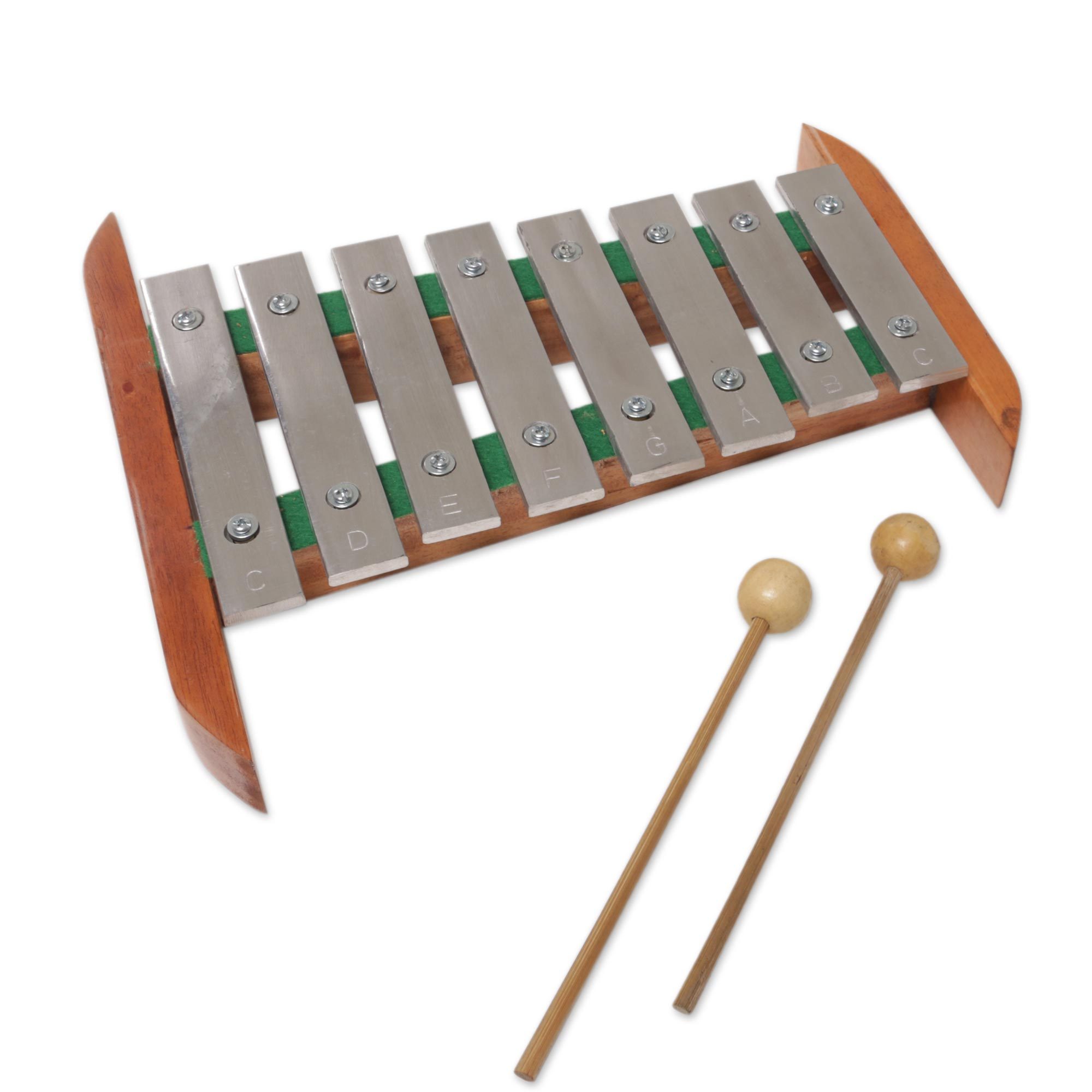 UNICEF Market | Handmade Teak Wood and Stainless Steel Xylophone from ...