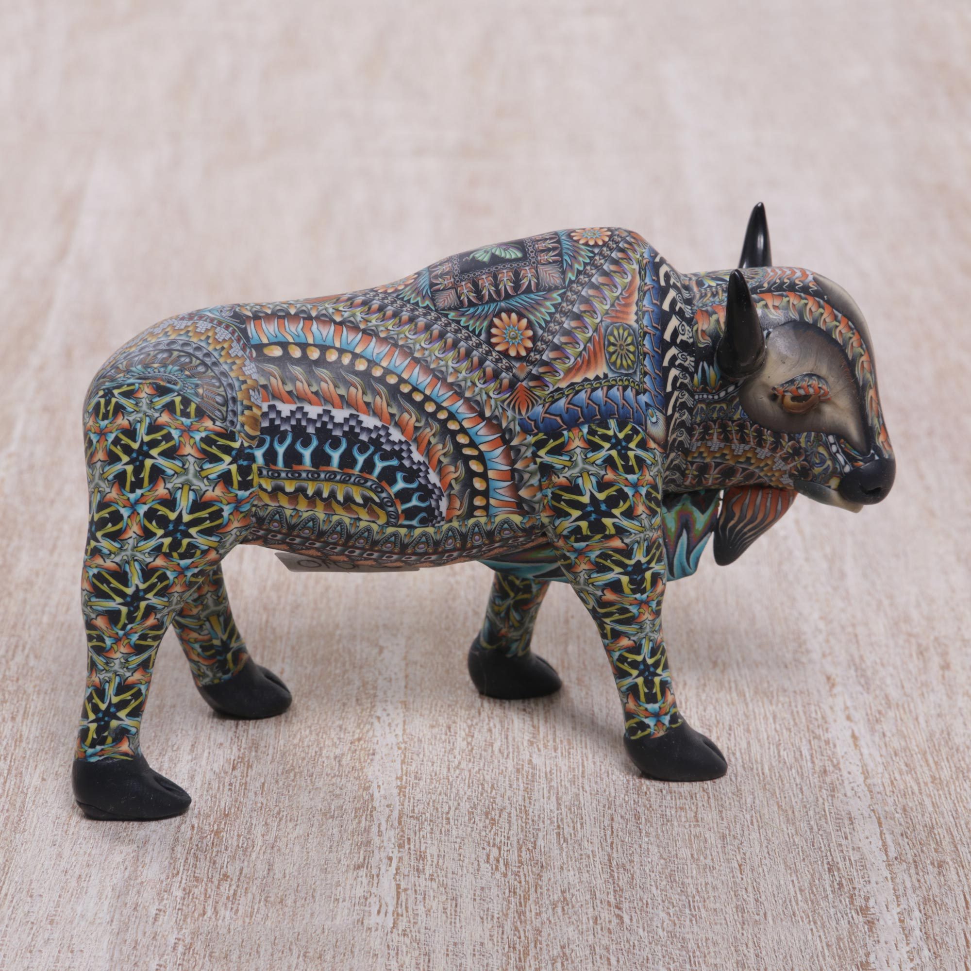 UNICEF Market | Handcrafted Polymer Clay Sculpture of a Bison from Bali ...
