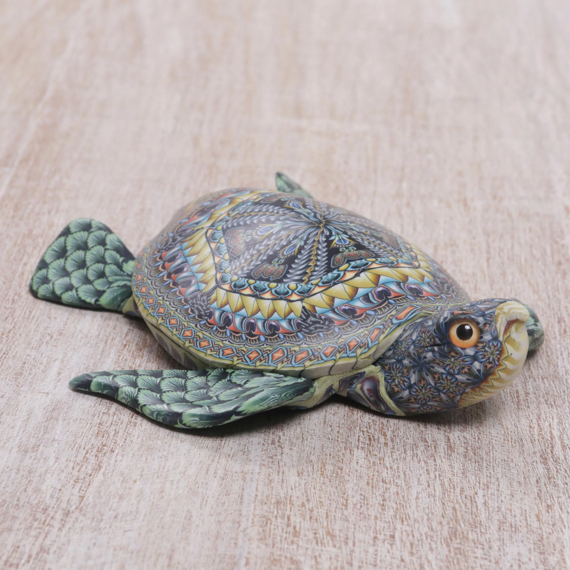 UNICEF Market | Polymer Clay Sea Turtle Sculpture (4.5 Inch) from Bali ...
