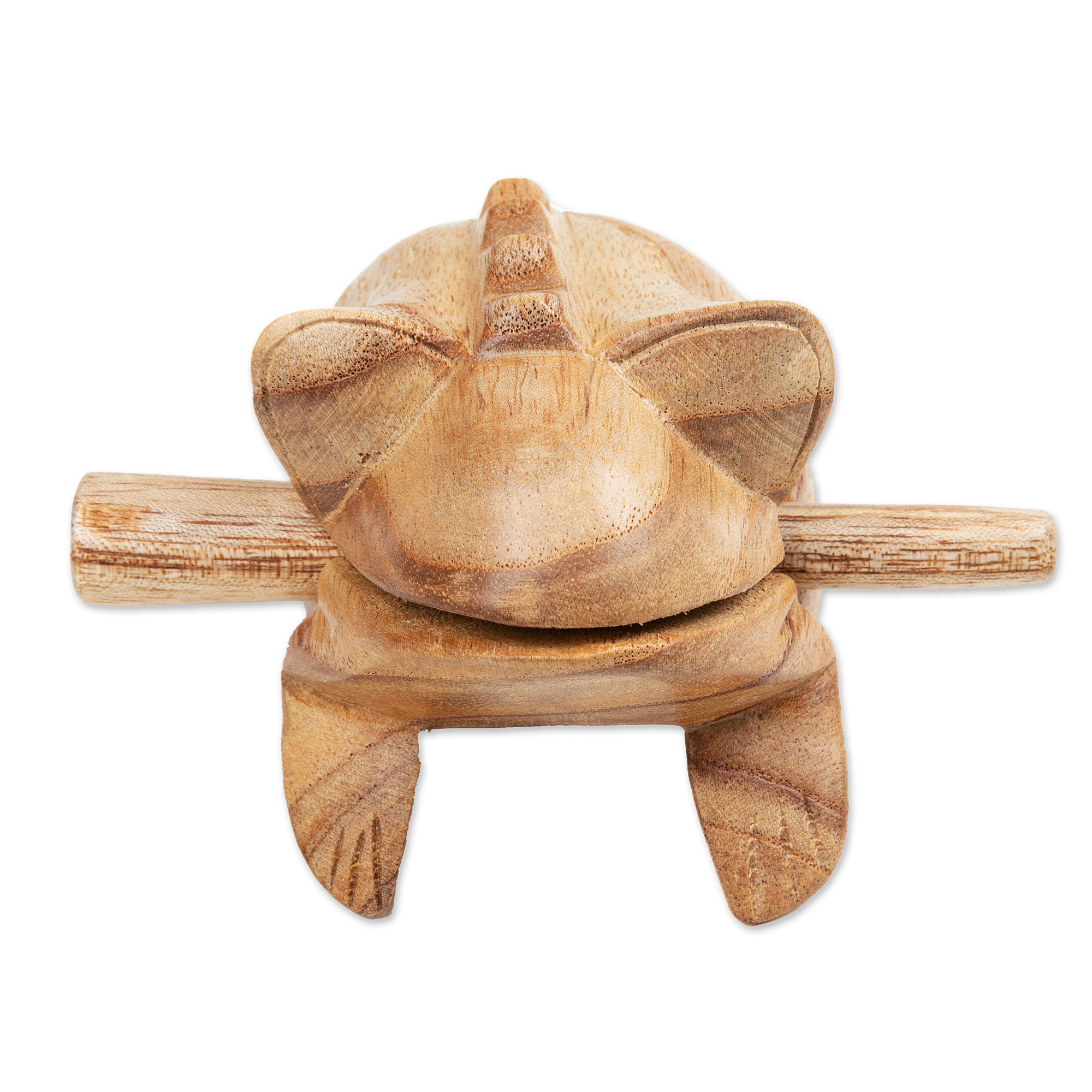 Hand Carved Balinese Toad Suar Wood Percussion Instrument - Croaking ...