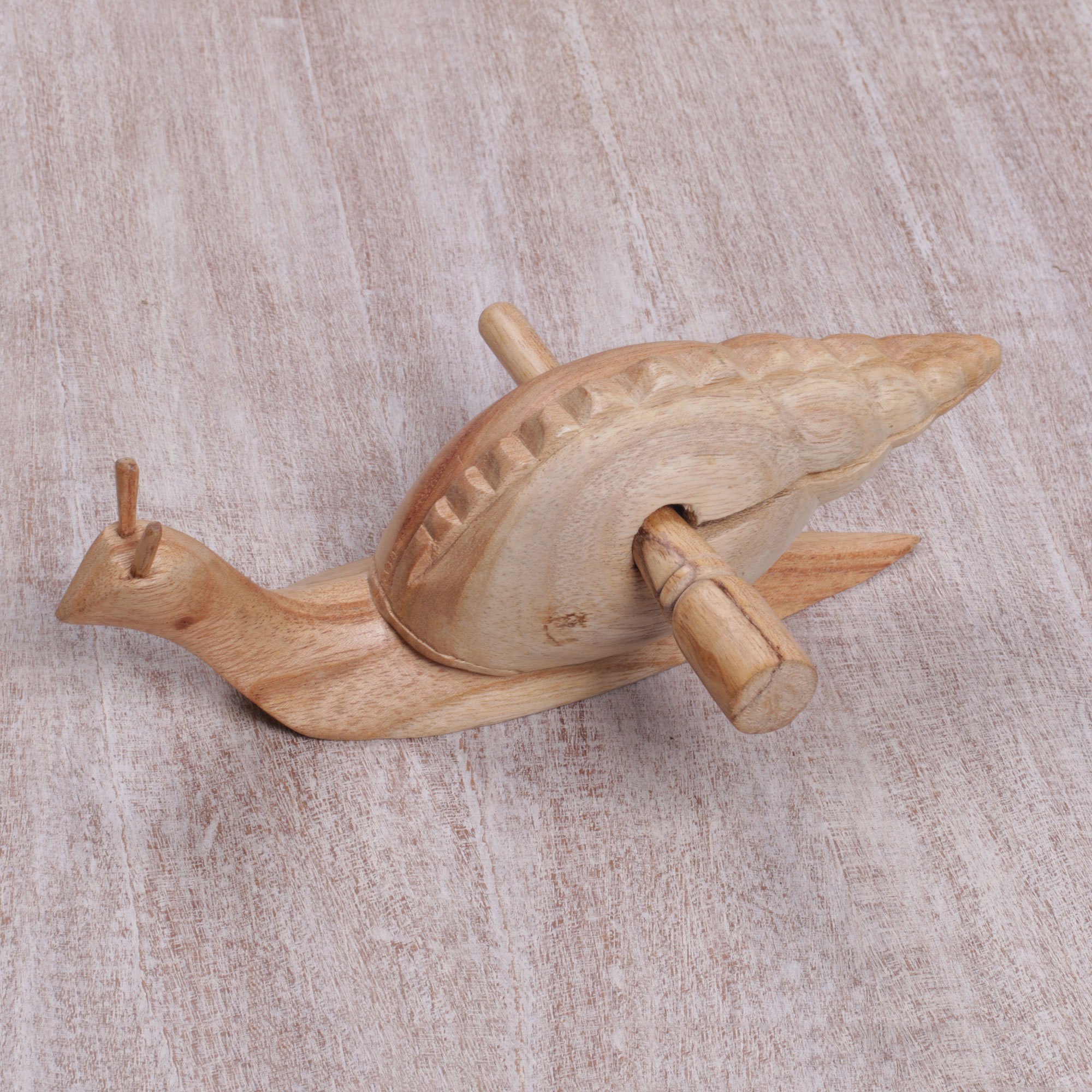 Hand Carved Balinese Snail Suar Wood Percussion Instrument - Shell ...