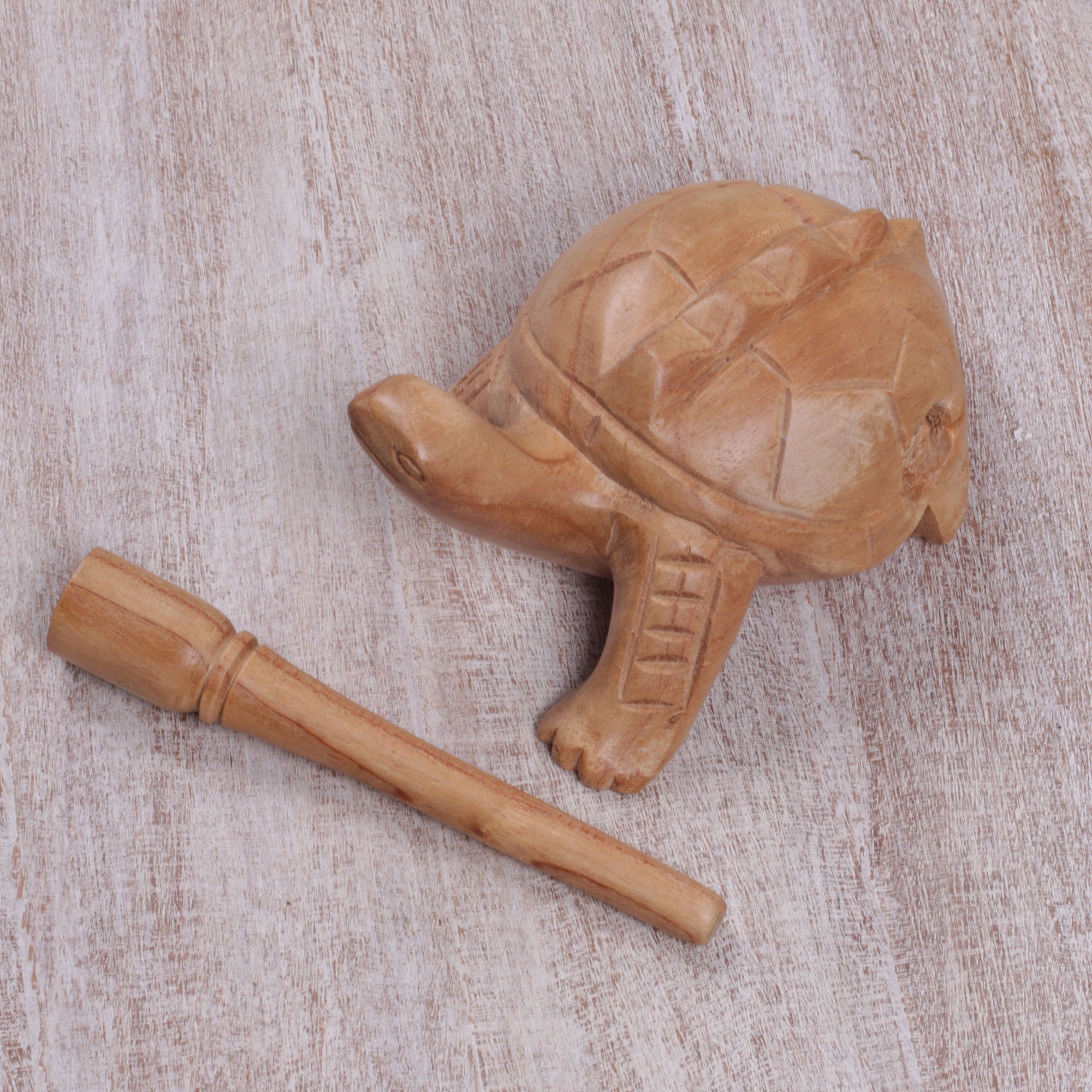 UNICEF Market | Hand Carved Wood Tortoise Percussion Instrument from ...