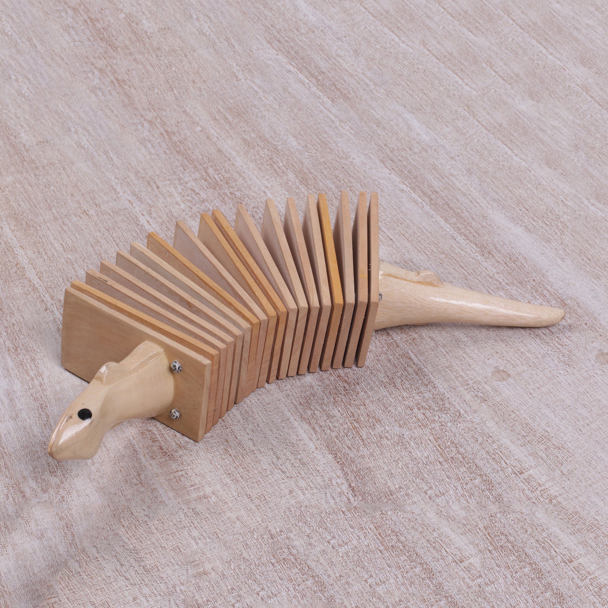 Handmade Wood Gecko Clacker Percussion Instrument Indonesia - Clacking ...