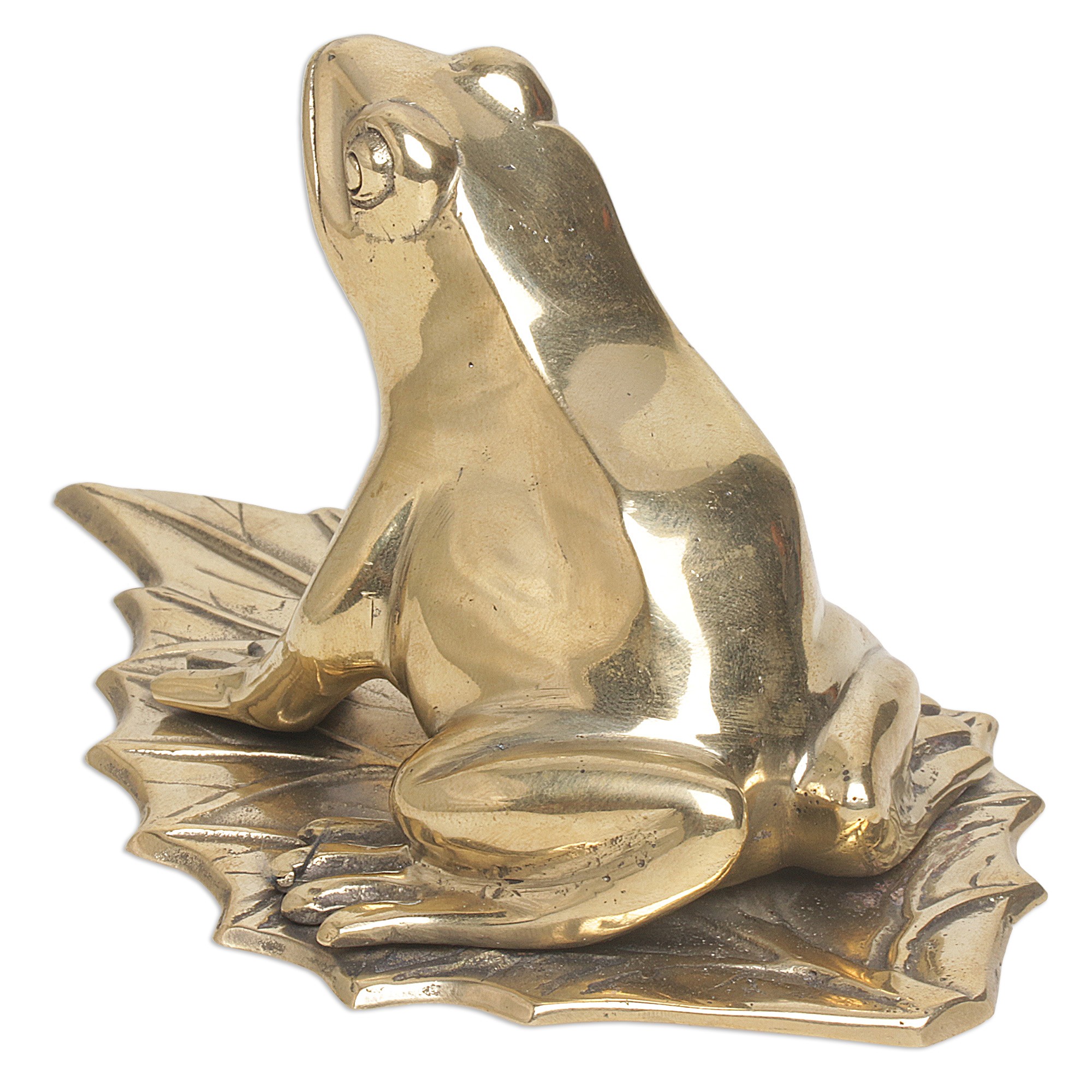 UNICEF Market | Handcrafted Balinese Golden Bronze Frog Figurine - Frog ...