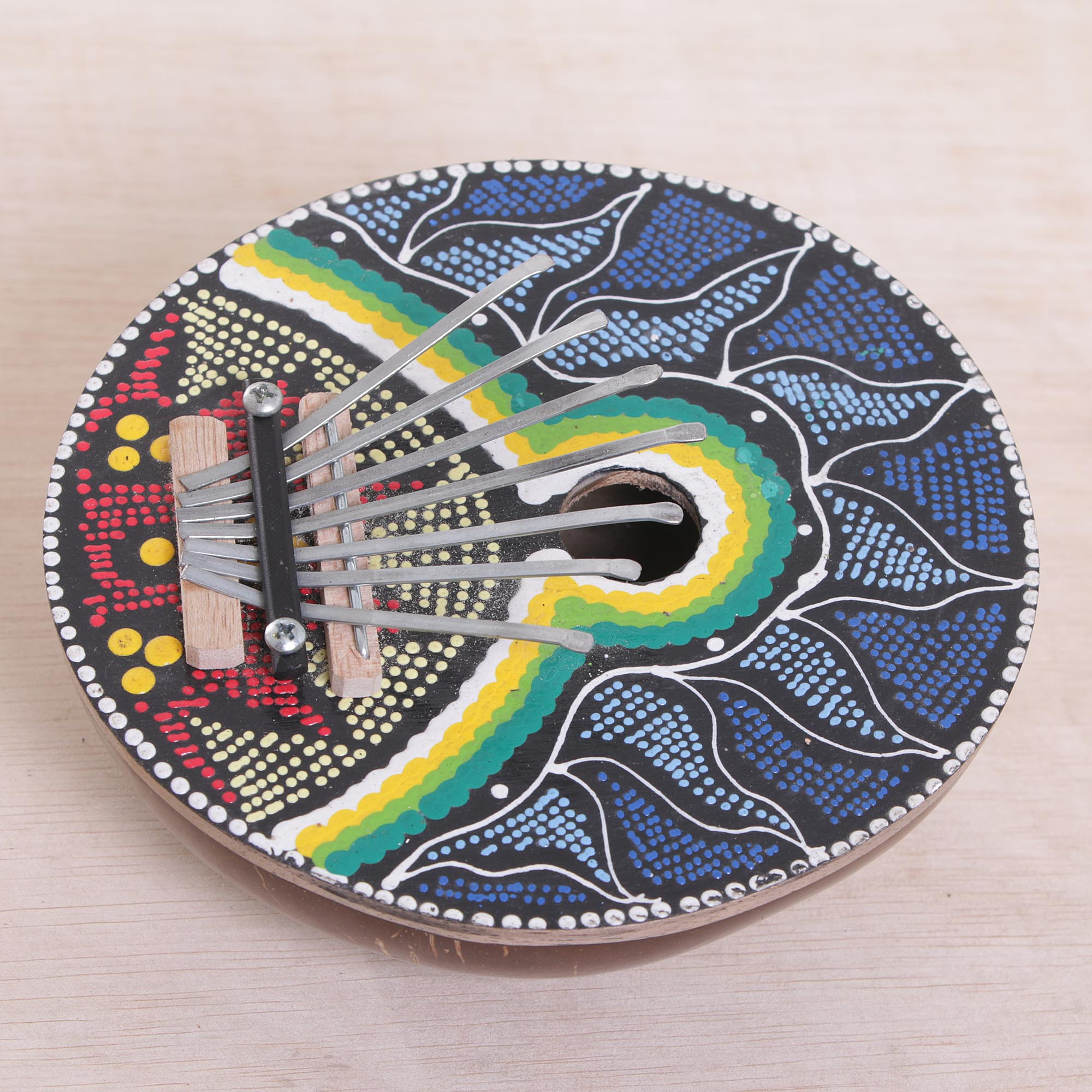 Kiva Store | Handmade Coconut Shell and Wood Kalimba Thumb Piano ...