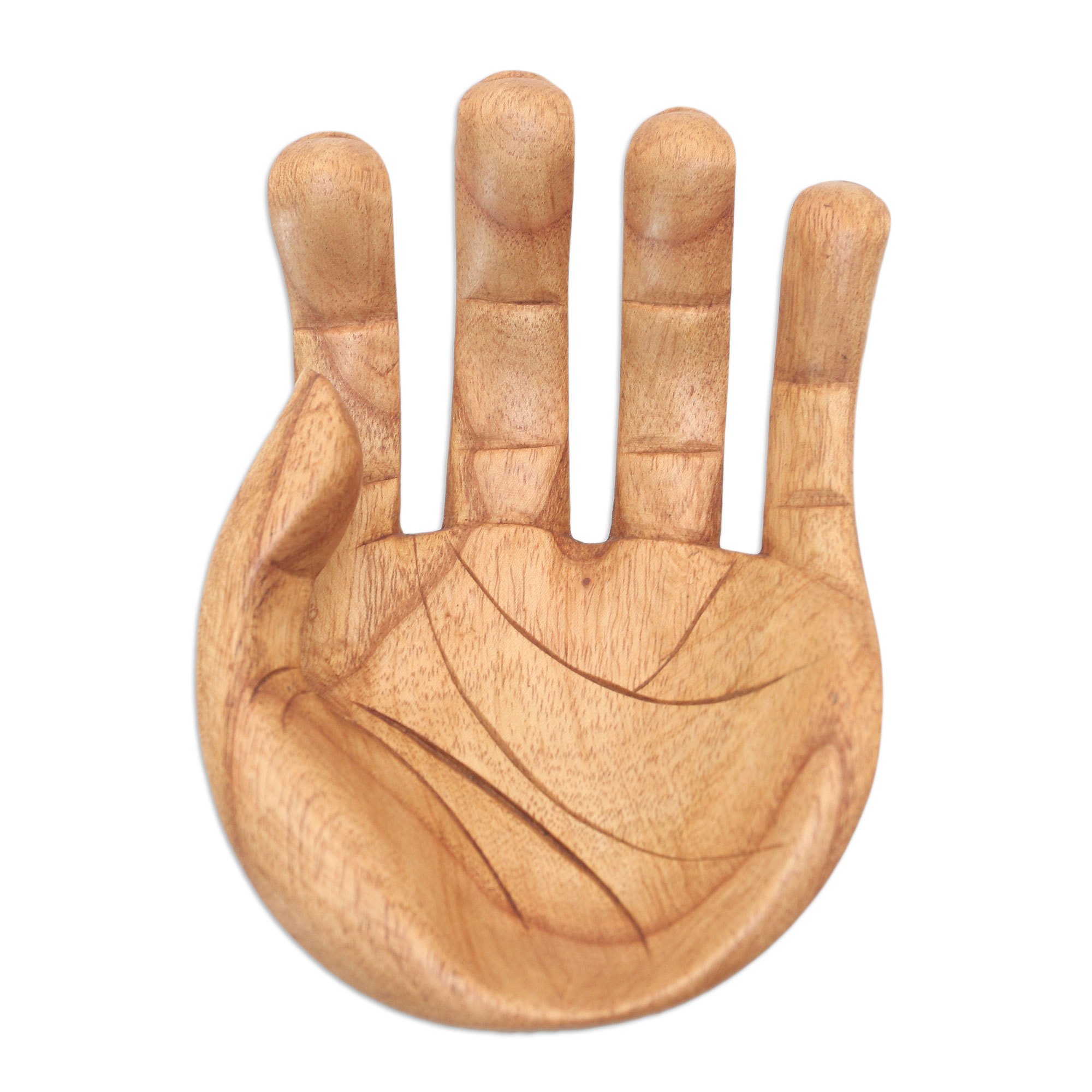 UNICEF Market | Artisan Hand Carved Handmade Suar Wood Hand Sculpture ...
