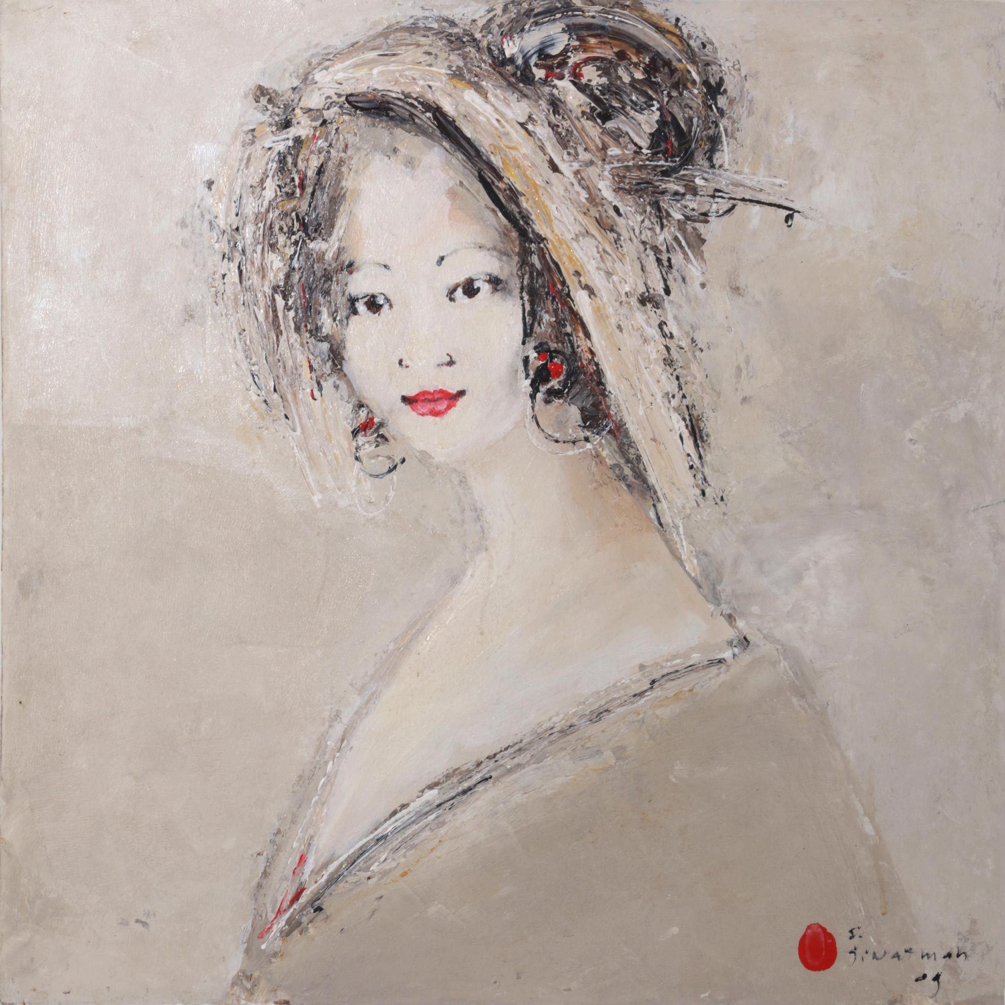 UNICEF Market | Expressionist Painting of a Japanese Lady (2009) from ...
