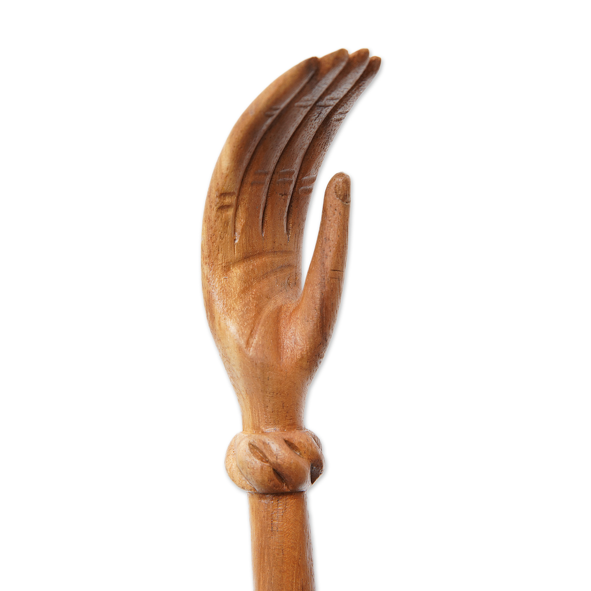 Lotus Flower Wood Hand Back Scratcher Hand Carved in Bali - Lotus Ease ...