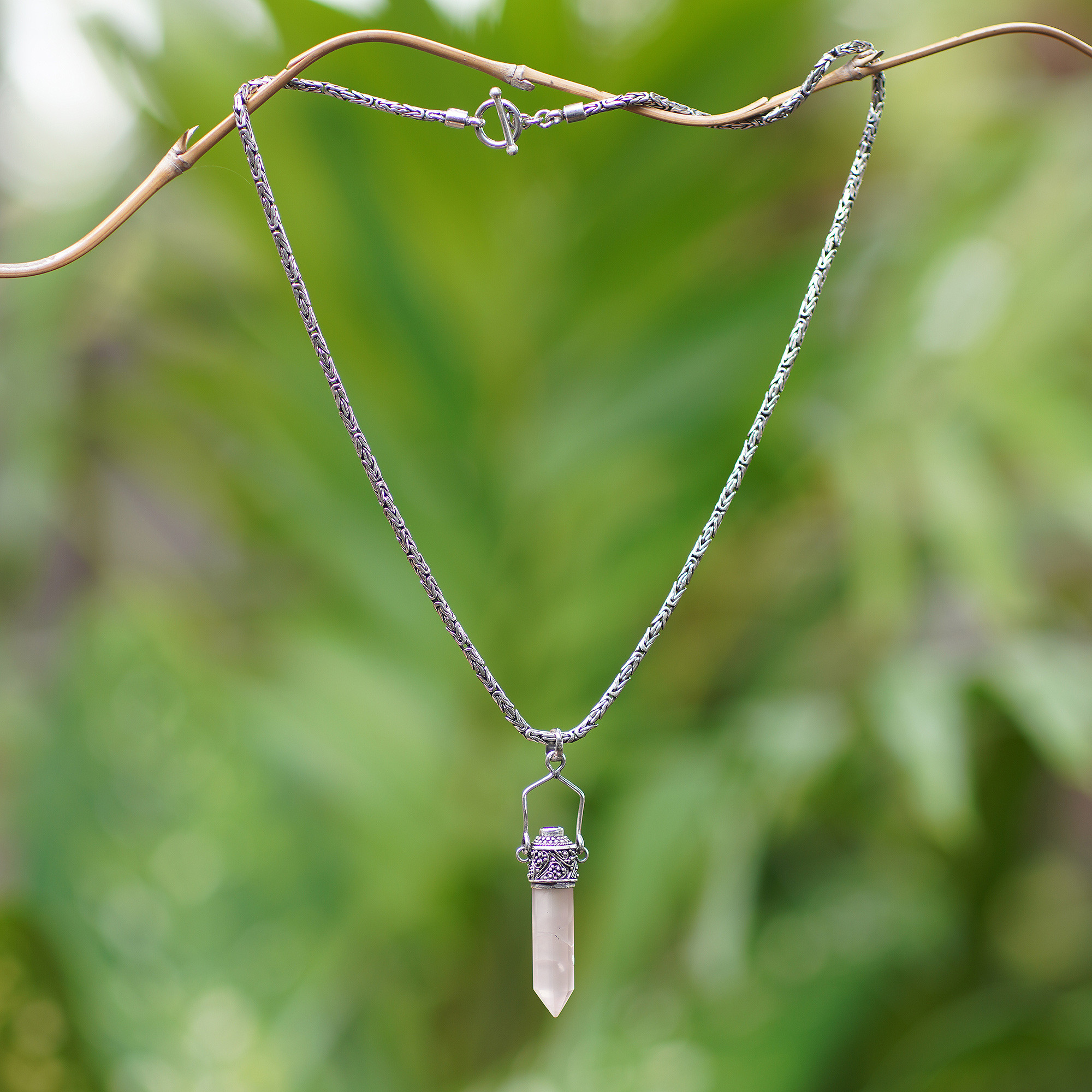 UNICEF Market | Sterling Silver Amethyst and Clear Quartz Amulet ...