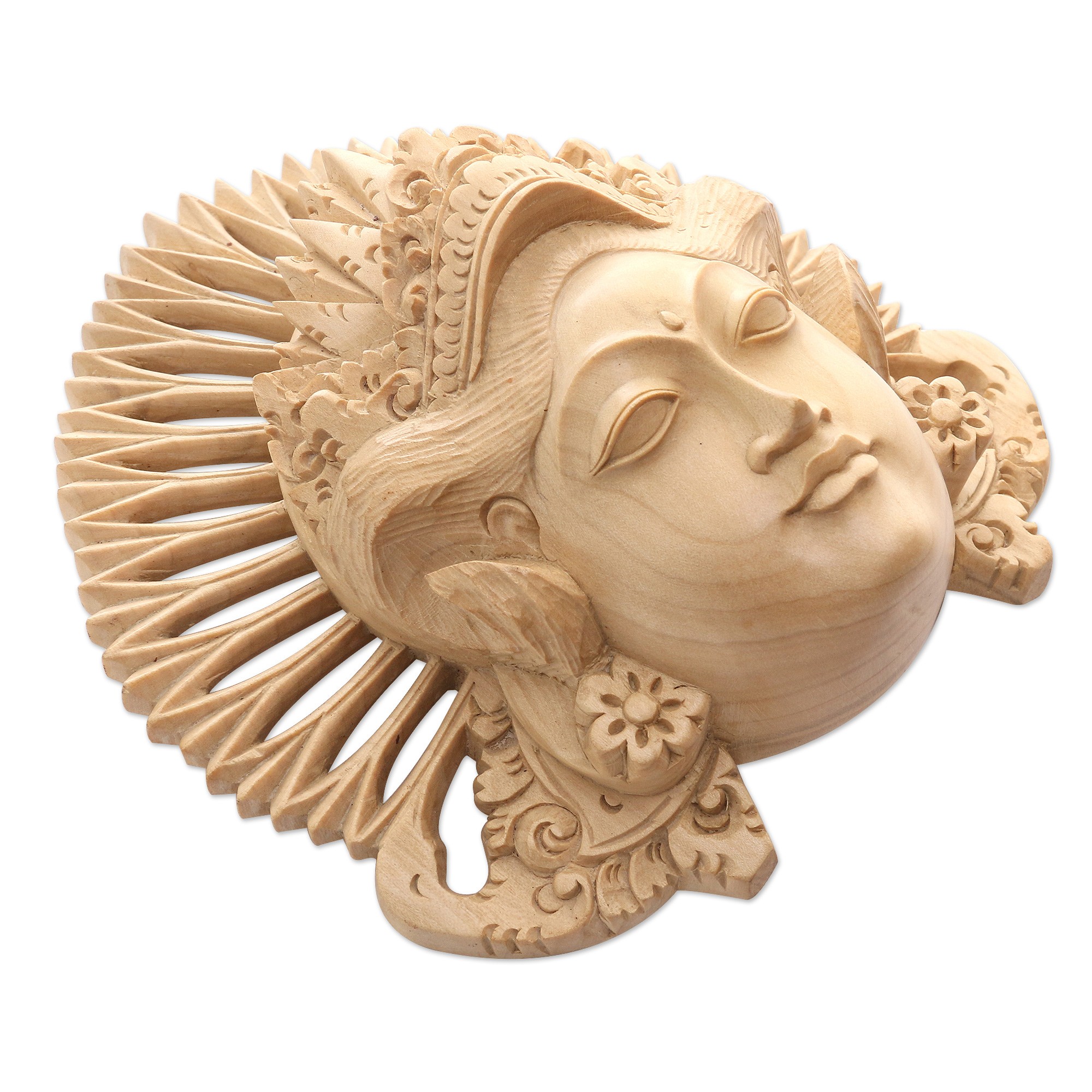 UNICEF Market | Hand-Carved Wood Mask of a Janger Dancer from Indonesia ...