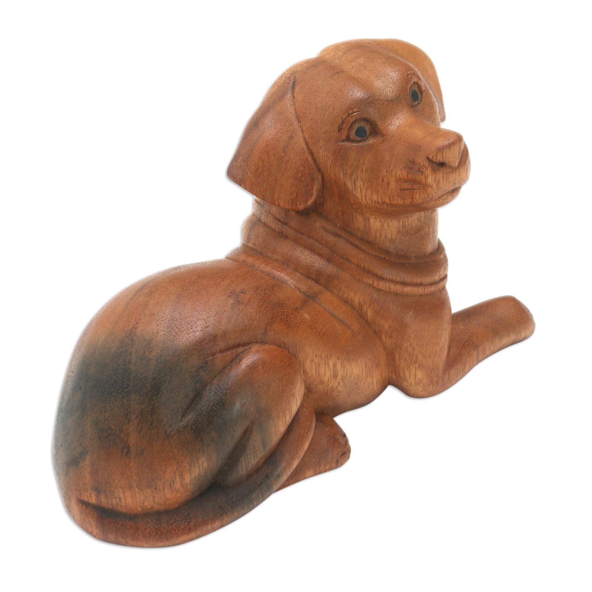 UNICEF Market | Hand-Carved Wood Dog Sculpture from Bali - Best Boy