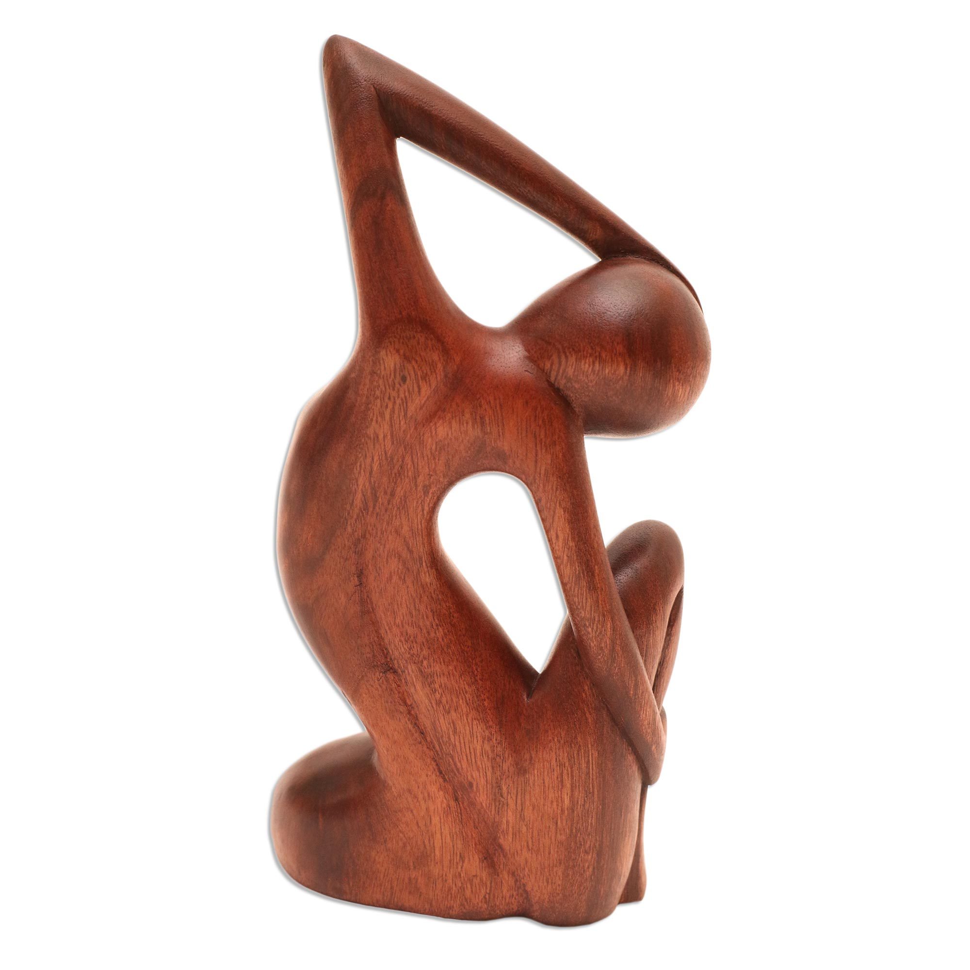 UNICEF Market | Hand-Carved Suar Wood Female Form Sculpture from Bali ...
