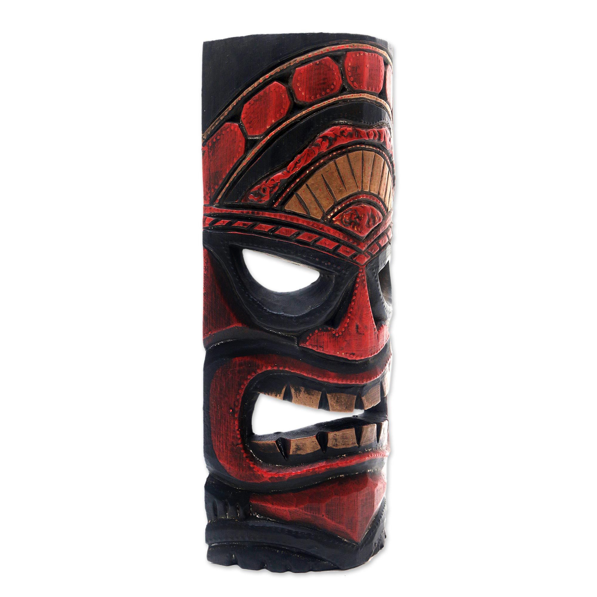 Hand Carved Papua Style Wood Mask - Papua Pride II | NOVICA