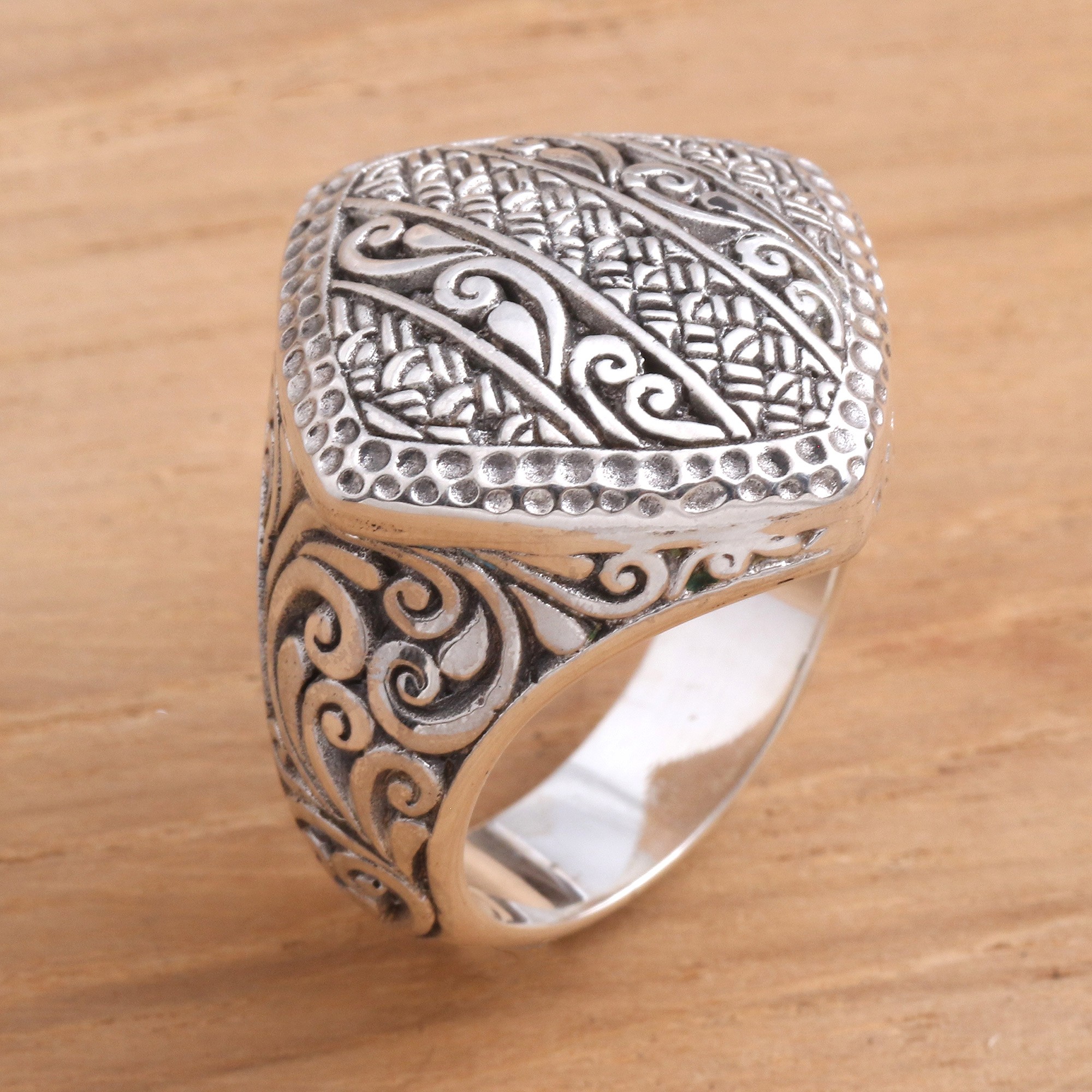 Unisex Sterling Silver Ring from Java - Java Tradition | NOVICA
