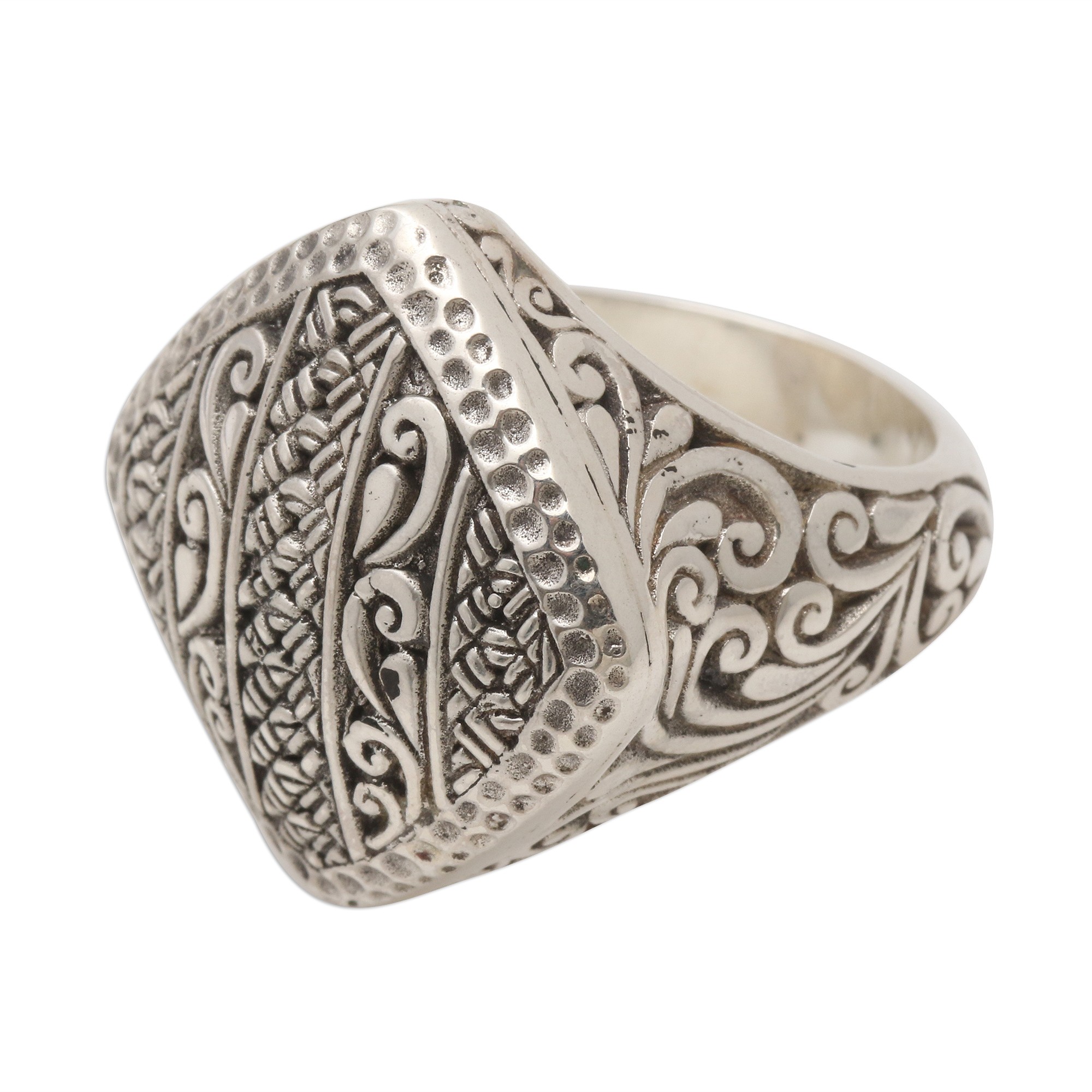 Unisex Sterling Silver Ring from Java - Java Tradition | NOVICA