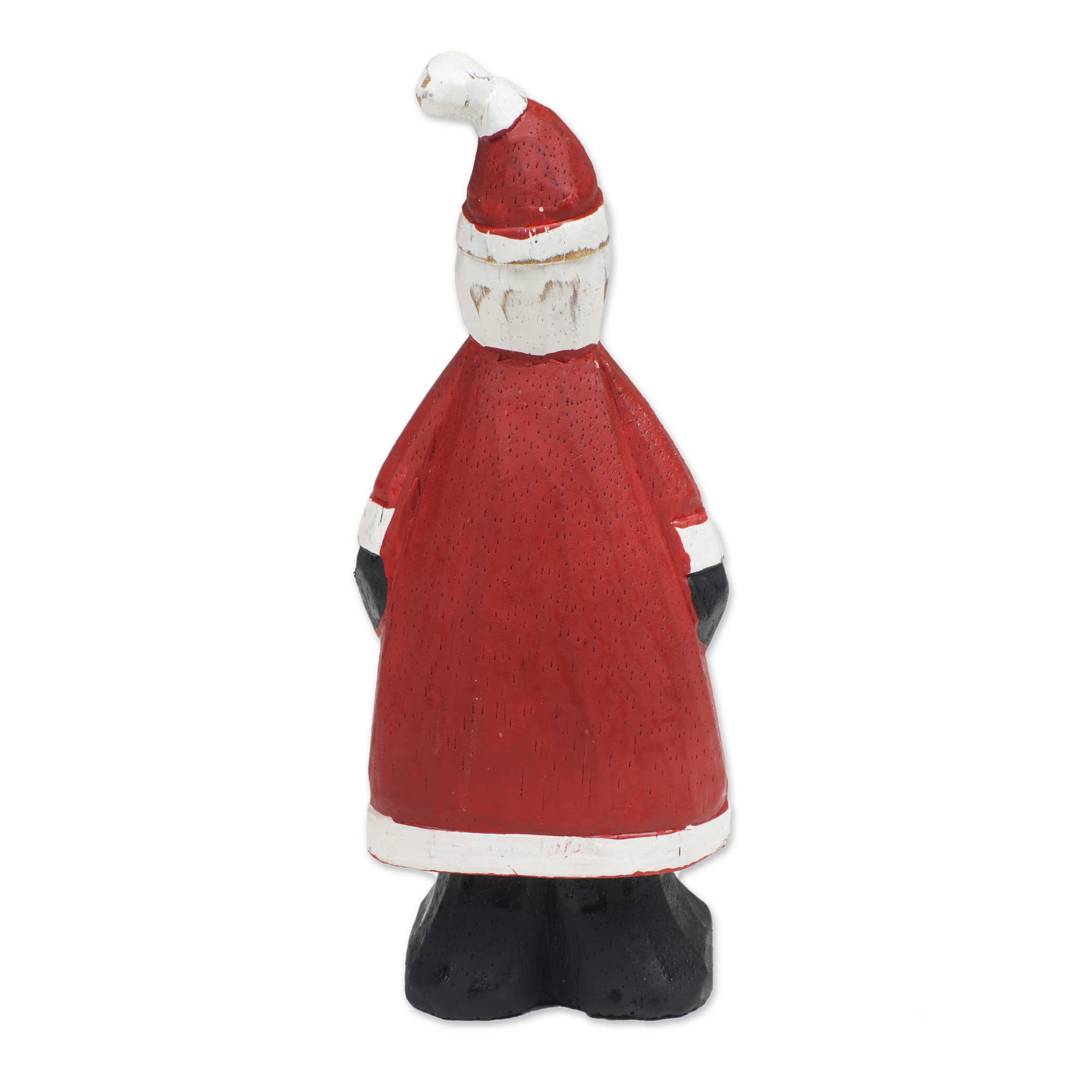 Rustic Hand Carved Wooden Santa Claus - Country Santa | NOVICA