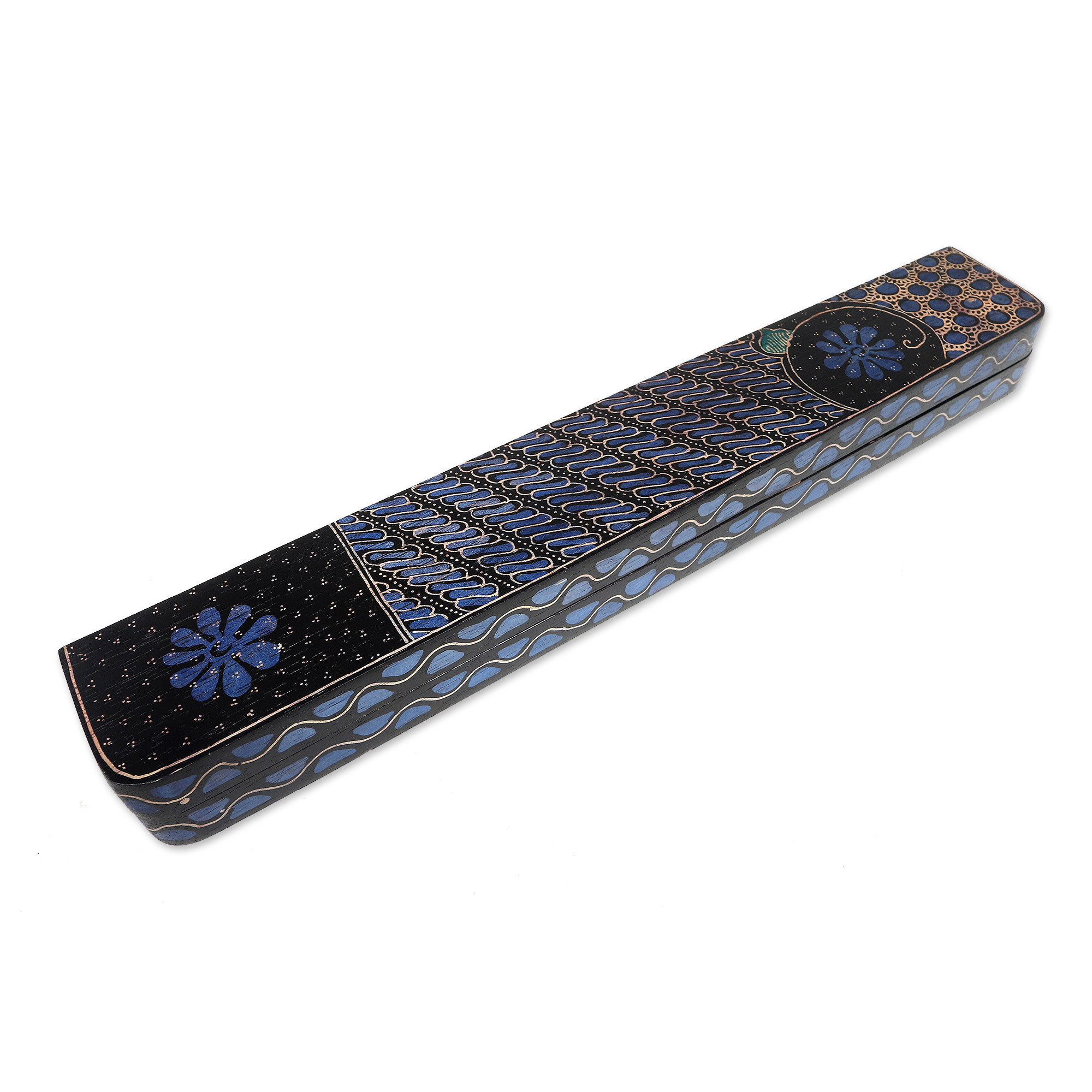 Hand-painted Wood Batik Mancala Board Game from Indonesia - Fun Parang ...