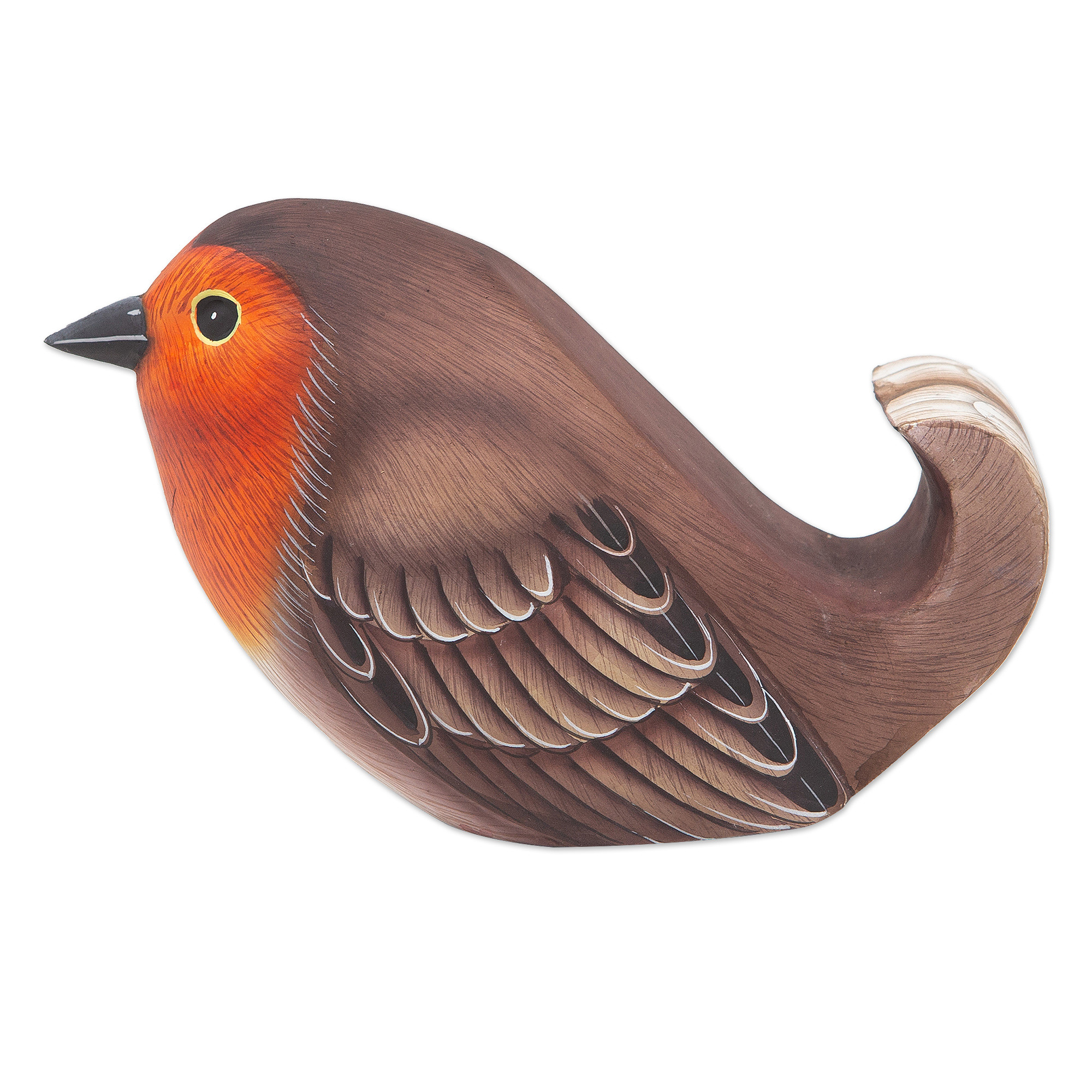 Wood Bird Cell Phone Stand Carved and Painted by Hand - Robin's Call ...