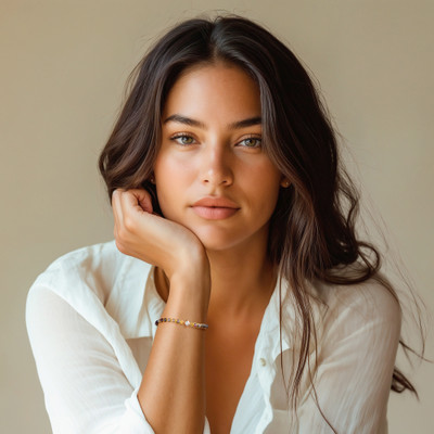 Gold-Accented Bracelet with Tourmaline and Recycled Glass - Be Posh ...