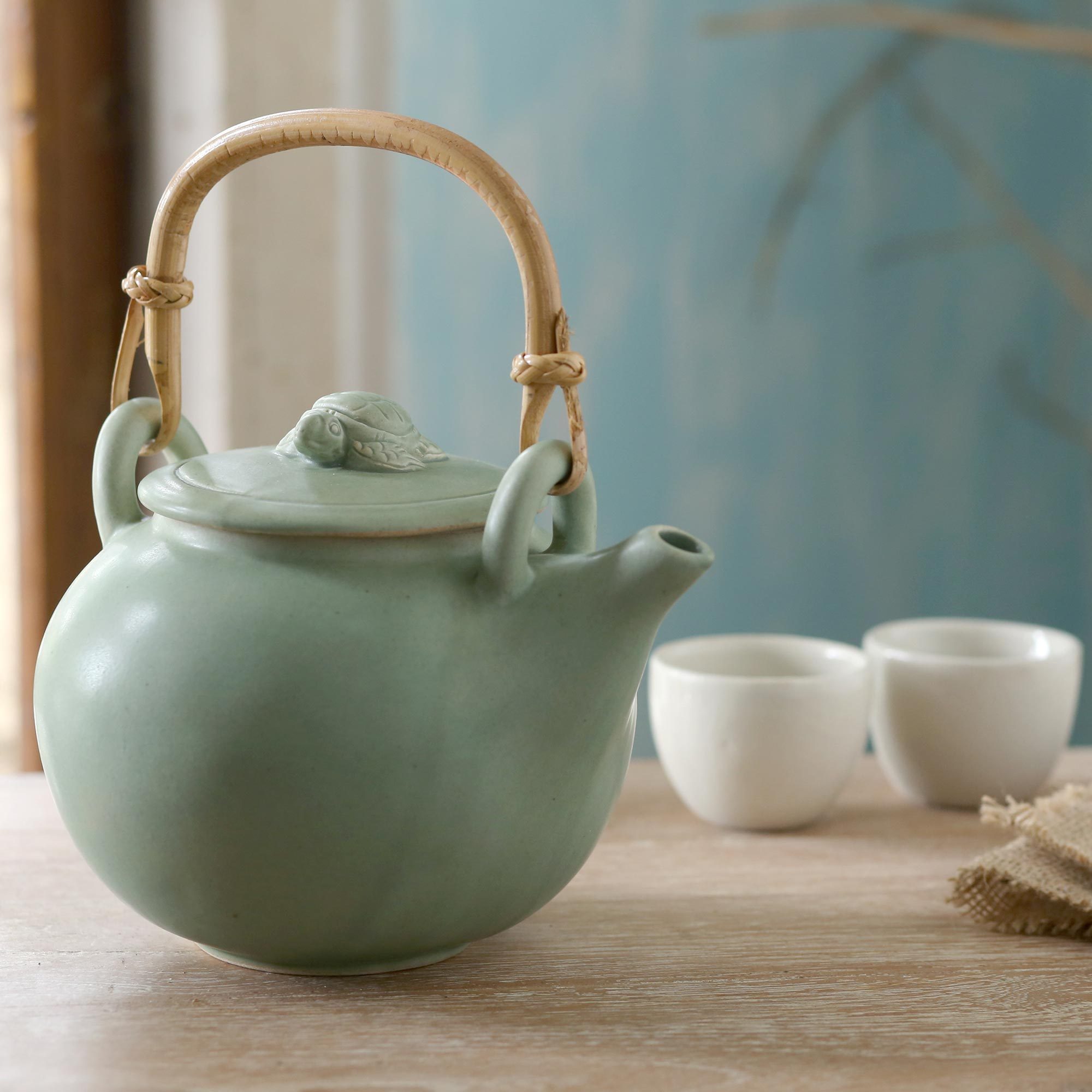UNICEF Market | Handcrafted Turtle Teapot from Indonesia - Tasty Turtle