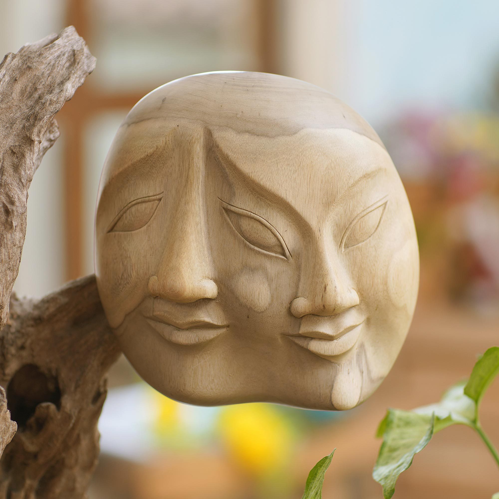 UNICEF Market | Unique Handcrafted Mask from Indonesia - Comedy and Tragedy