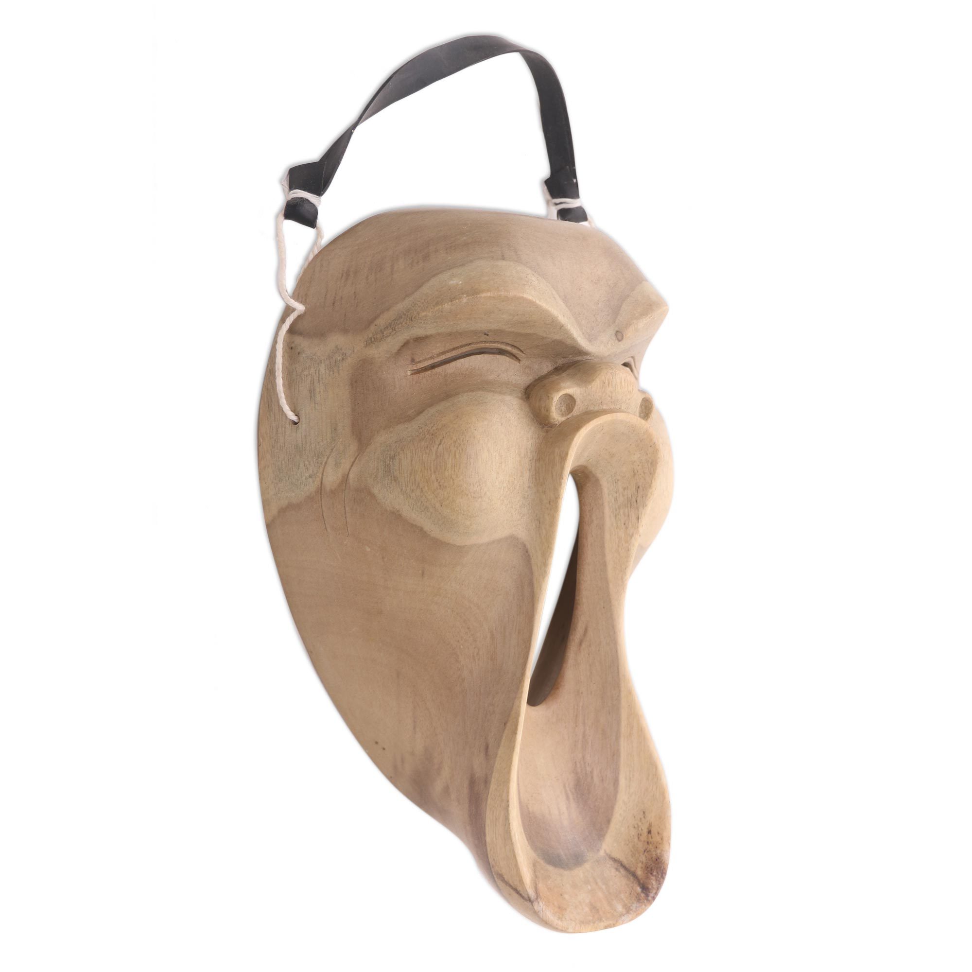 Hand Carved Modern Mask - Scream | NOVICA