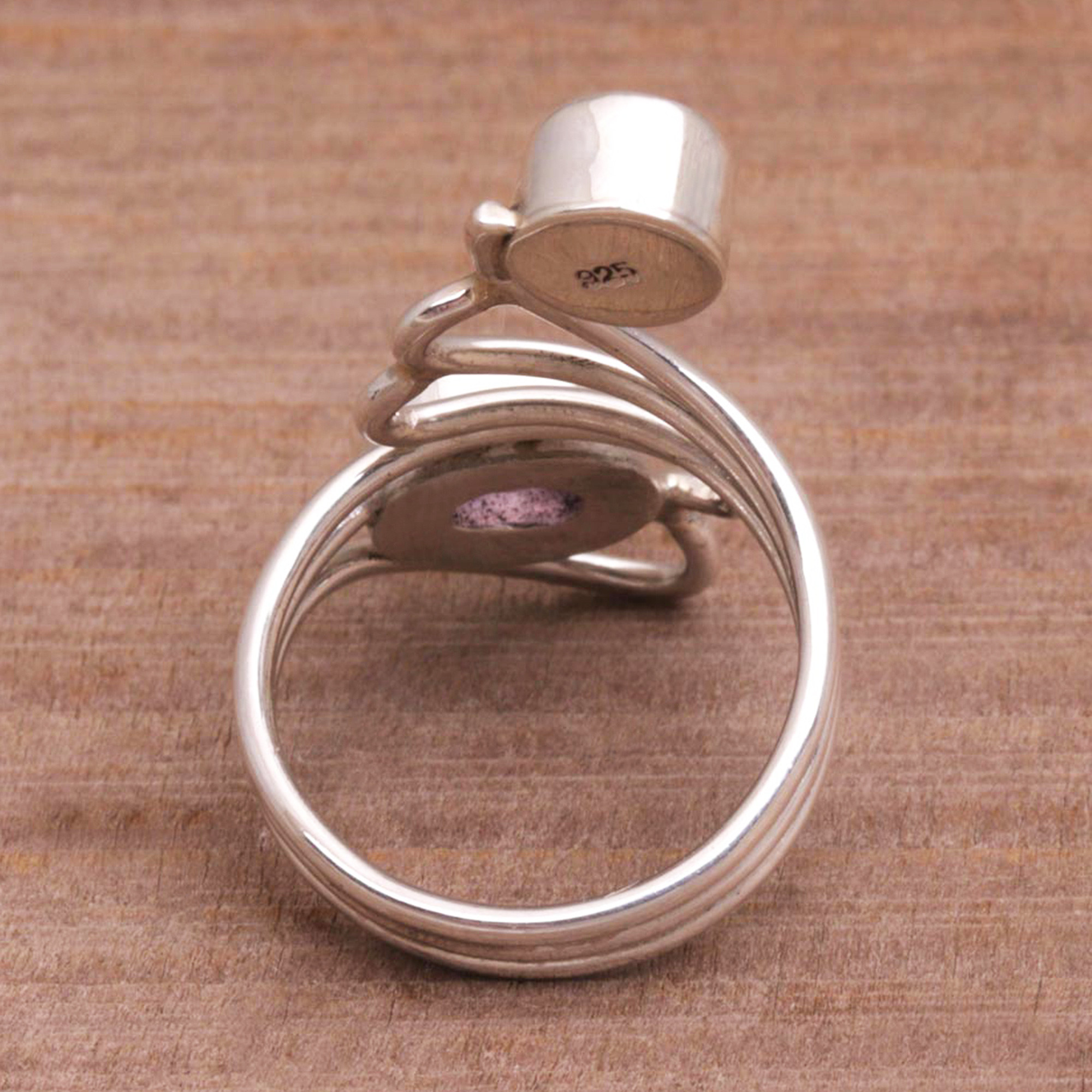 UNICEF Market | Sterling Silver Bali and Java Amethyst and Pearl Ring ...