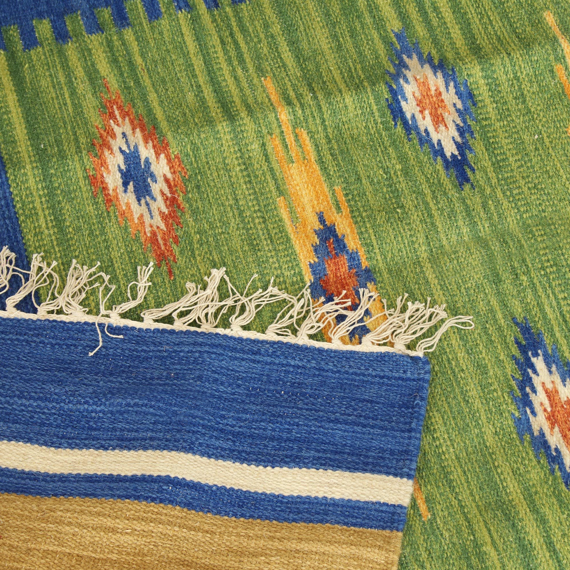 UNICEF Market | Multi-Colored Indian Wool Rug - Indian Gems