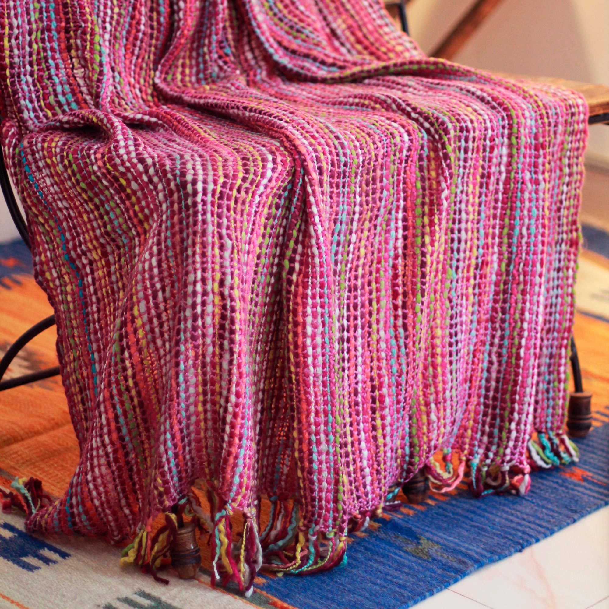 UNICEF Market | Indian Multi-Colored Textile Throw Blanket - Brilliant ...