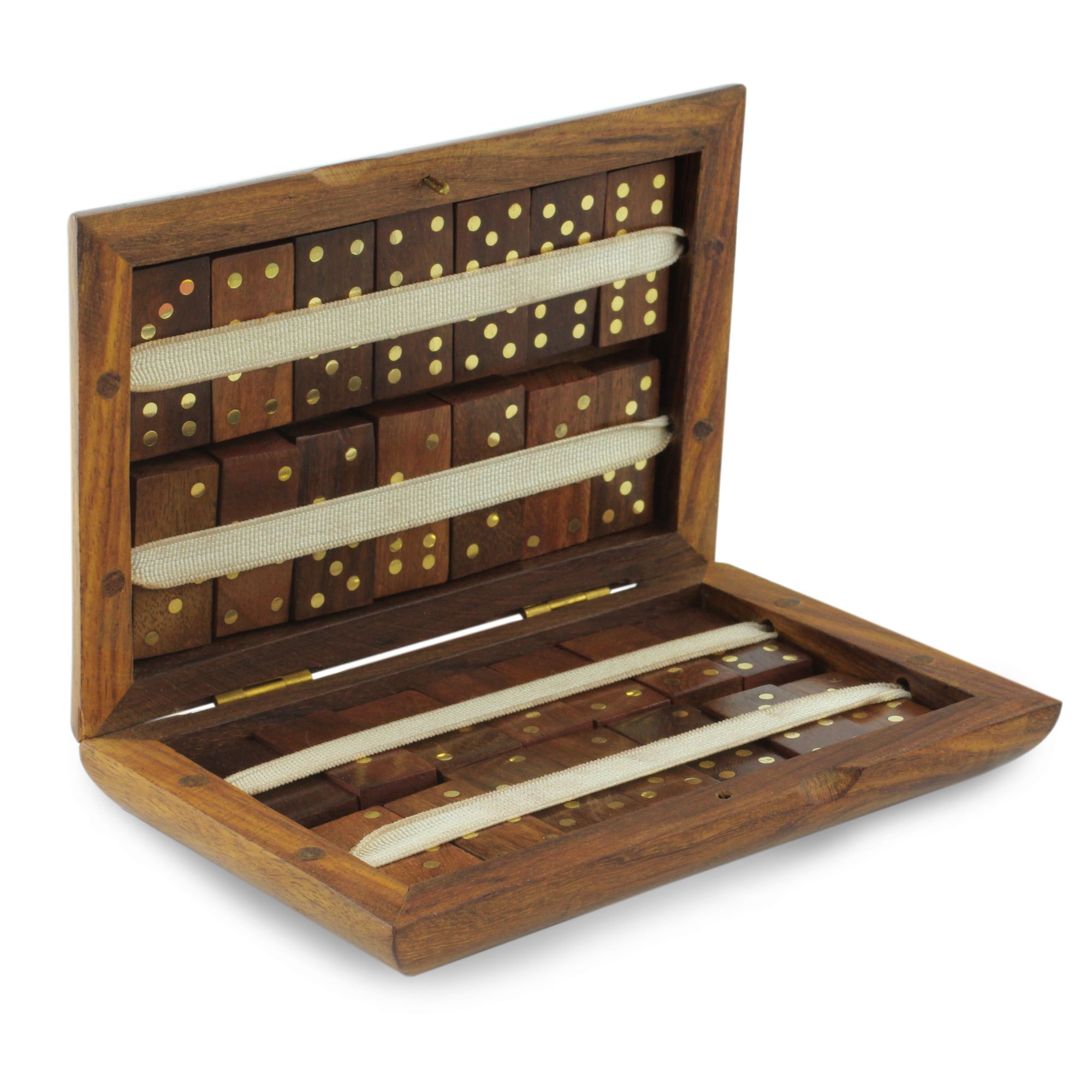 UNICEF Market | Handcrafted Wood Domino Set - Updated Classic