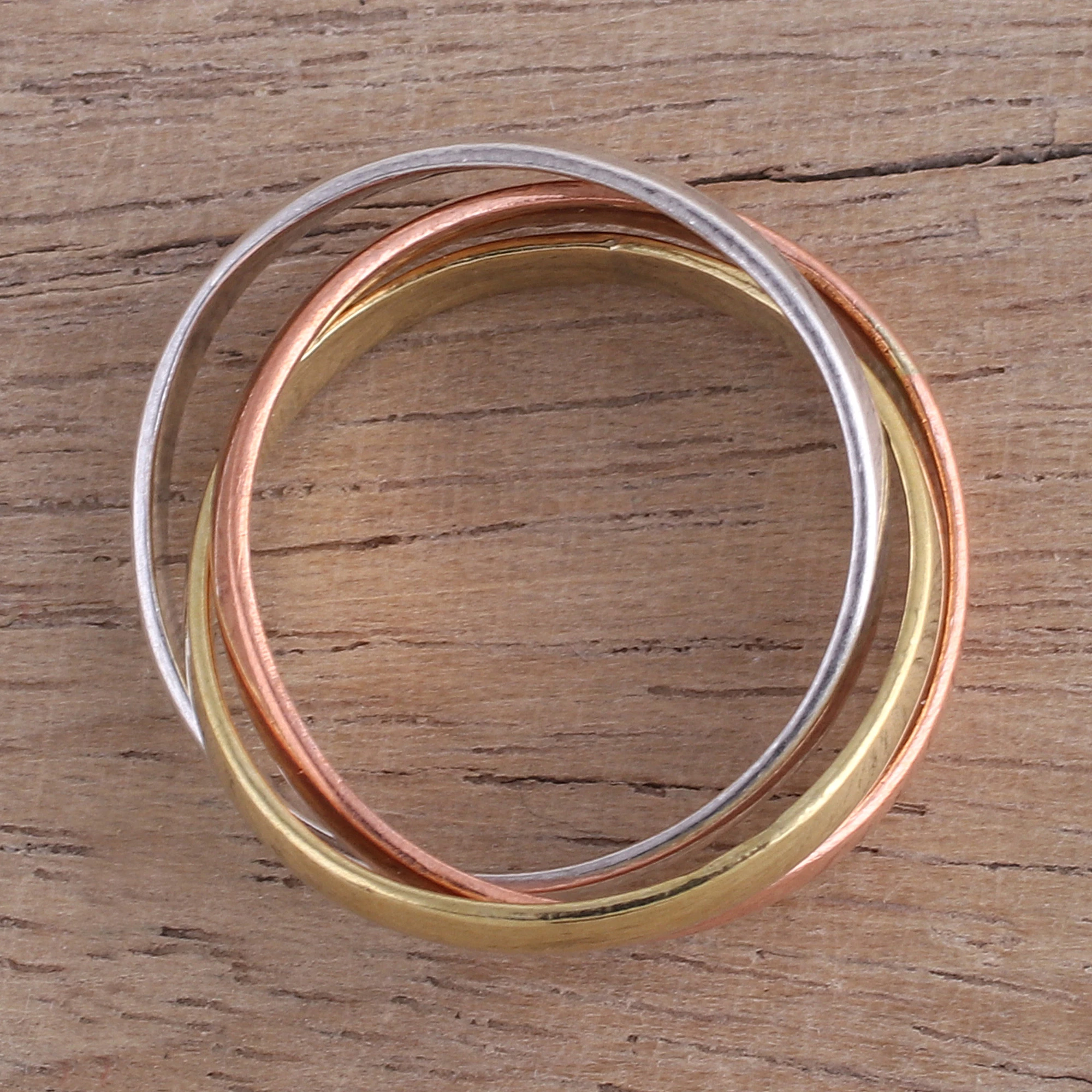UNICEF Market | Sterling Silver Copper and Brass Band Ring from India ...