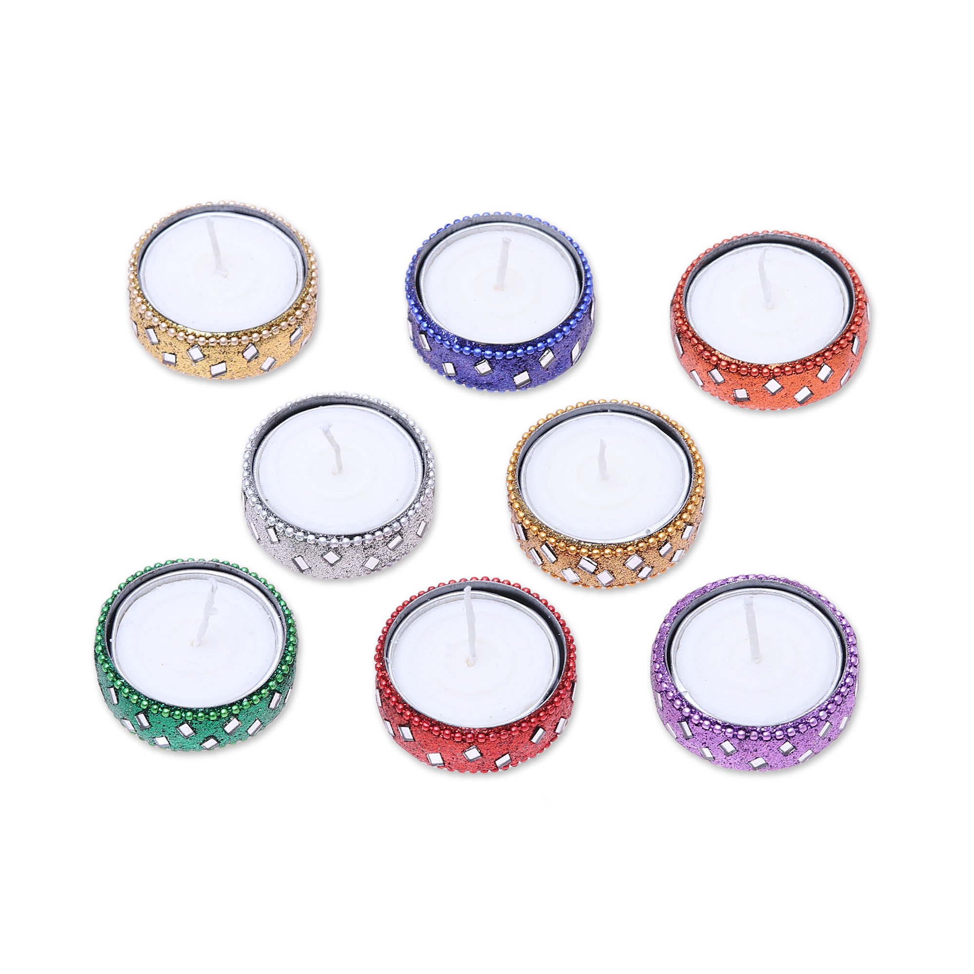 UNICEF Market | Sparkling Assorted Colors Resin-Coated Tea Lights (Set ...