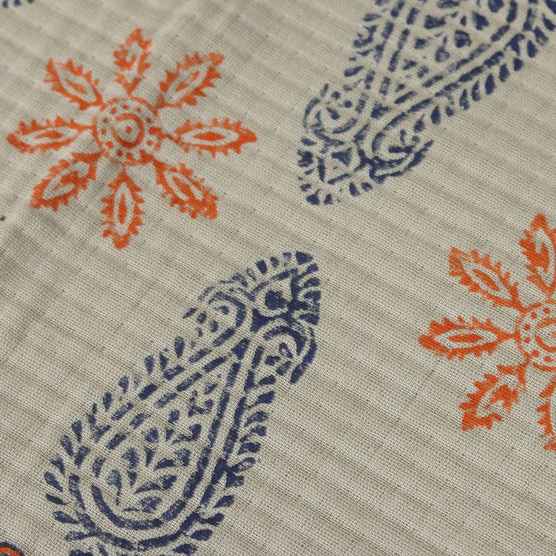 Tangerine and Ivory Table Runner and Placemats (7 Pieces) - Tangerine ...