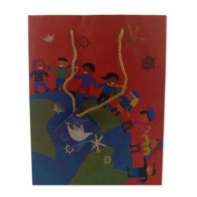UNICEF Market | UNICEF Holiday Themed Gift Bags with Tags (set of 6 ...