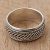 Handcrafted Sterling Silver Meditation Spinner Ring - Speed | NOVICA