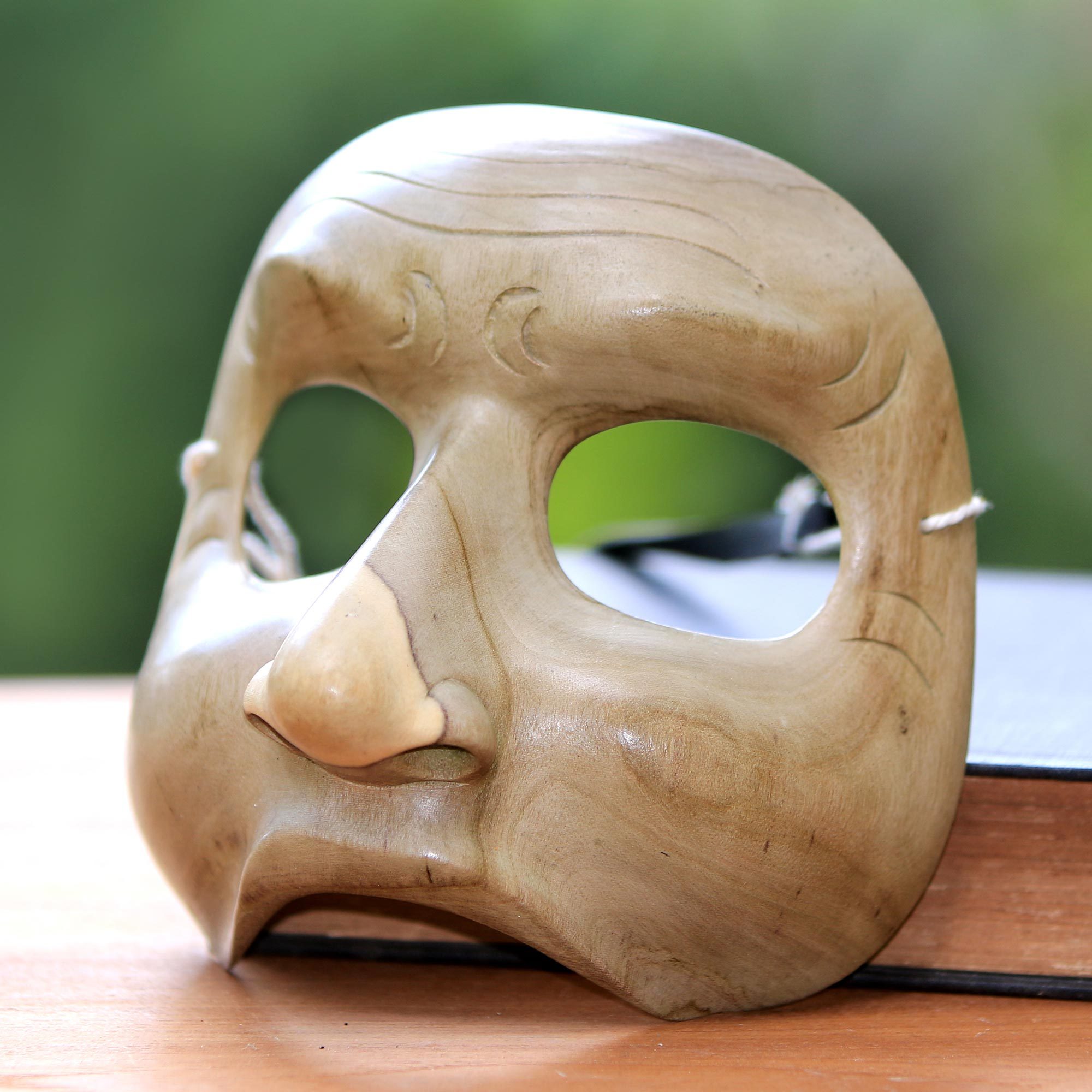 Hand Carved Theatrical Mask - Storyteller | NOVICA