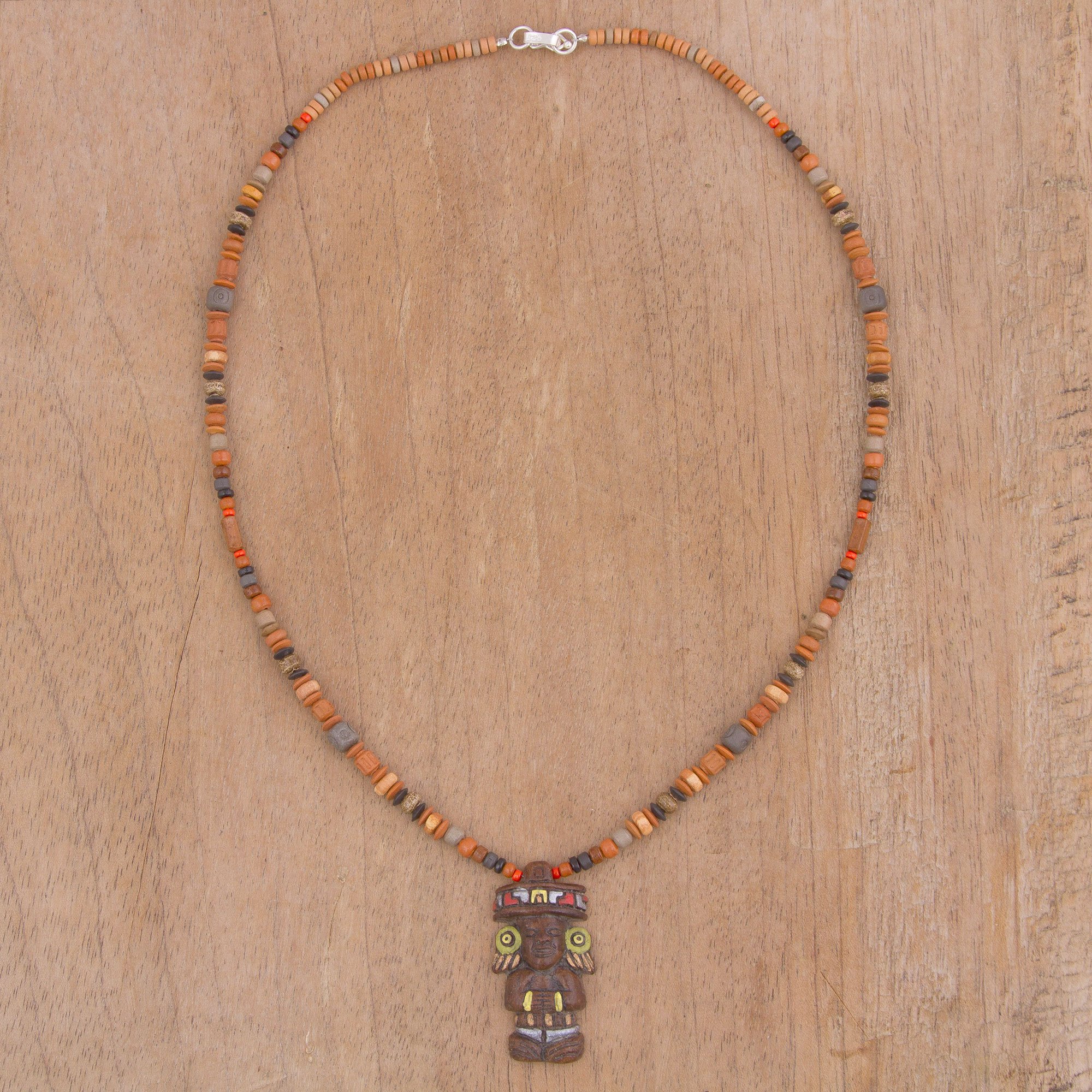 UNICEF Market | Hand-Painted Inca Ceramic Beaded Pendant Necklace from ...