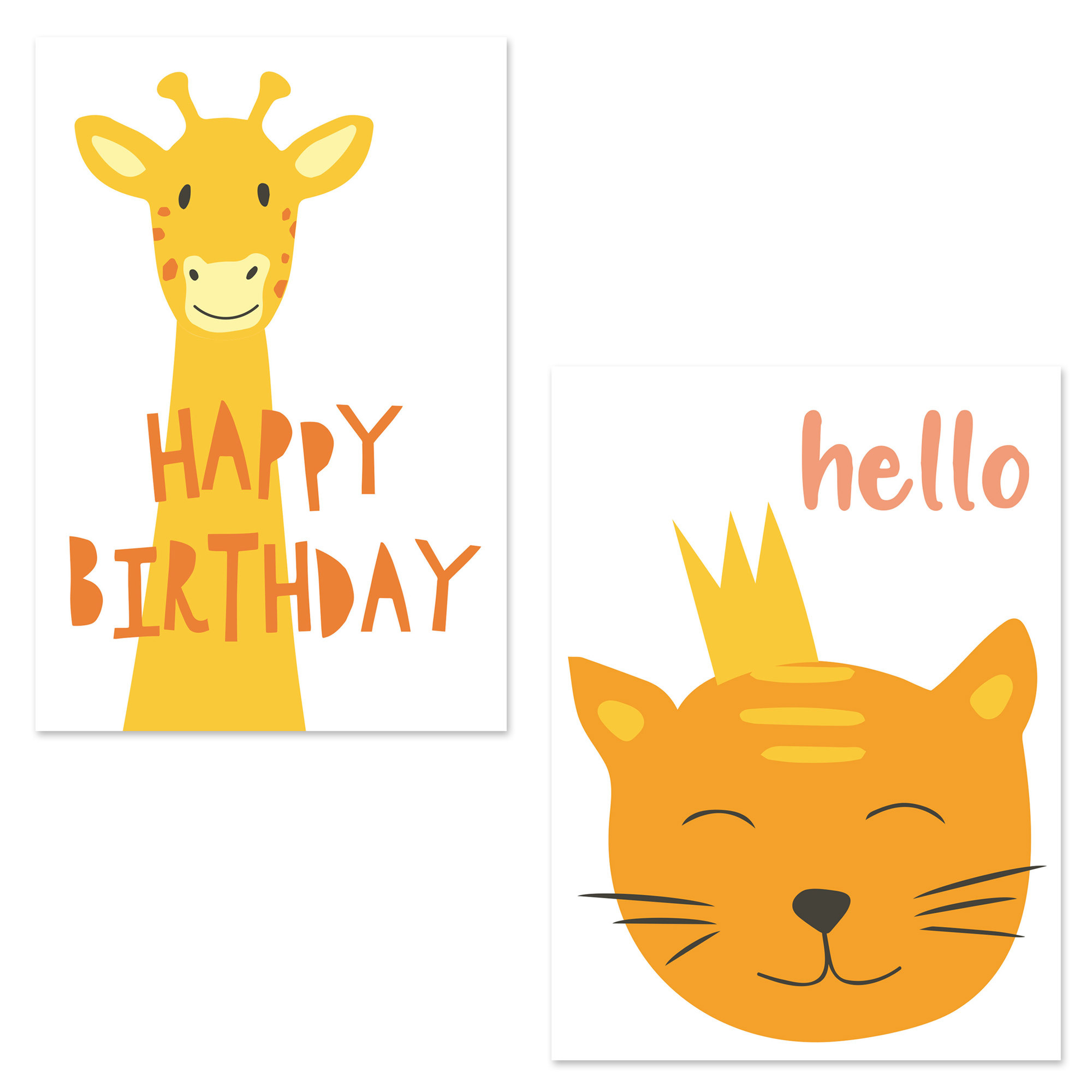 UNICEF Market | UNICEF Everyday Cards (set of 12) - Serene Animals