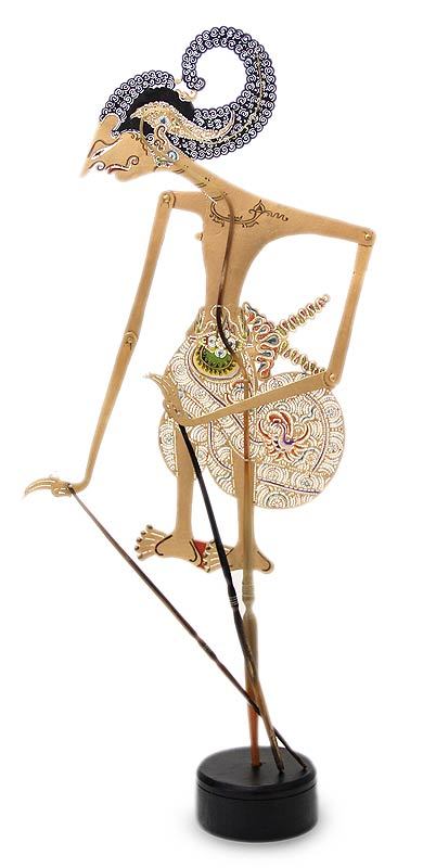 Leather shadow puppet - Arjuna | NOVICA