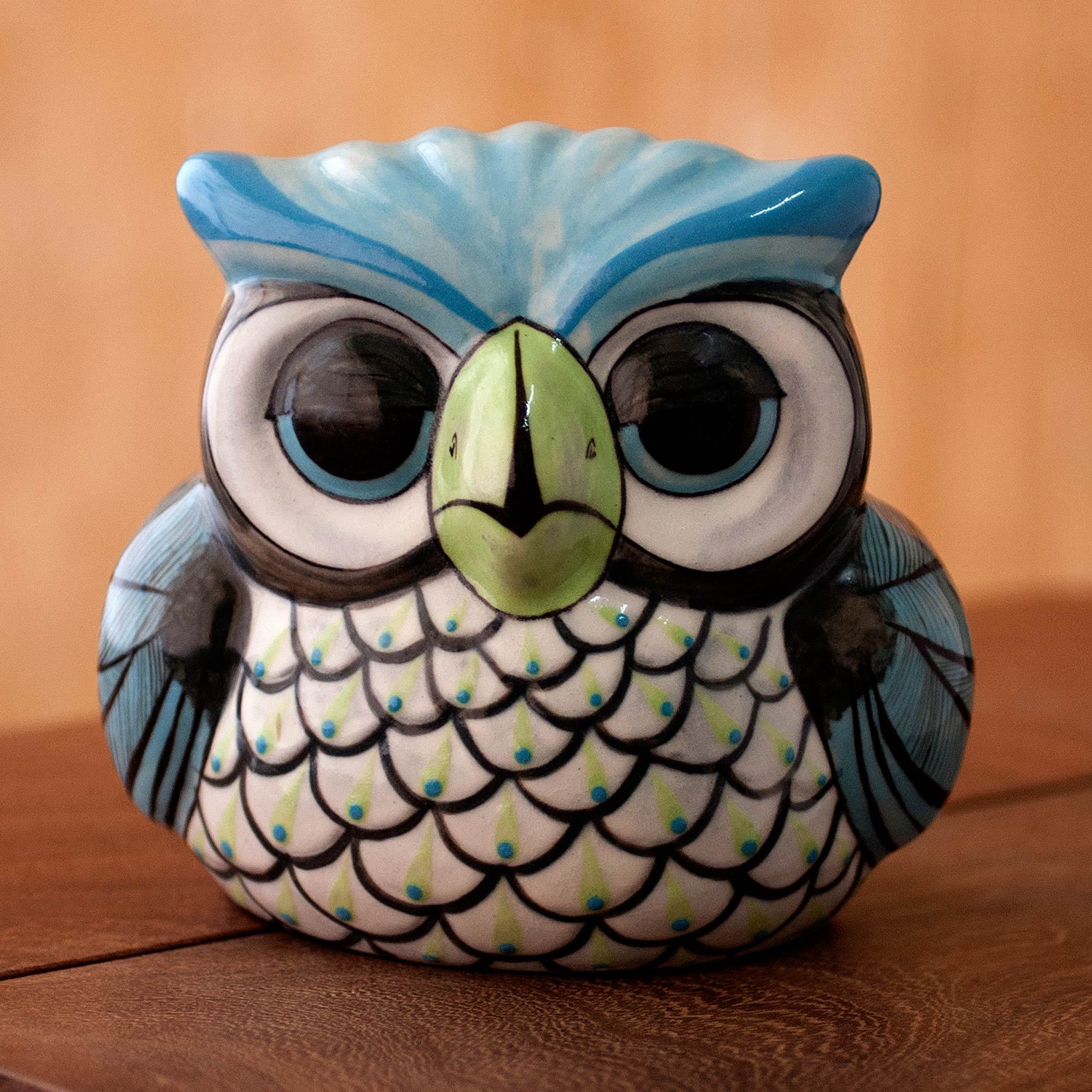 UNICEF Market | Handmade Ceramic Owl Figurine - Plump Owl